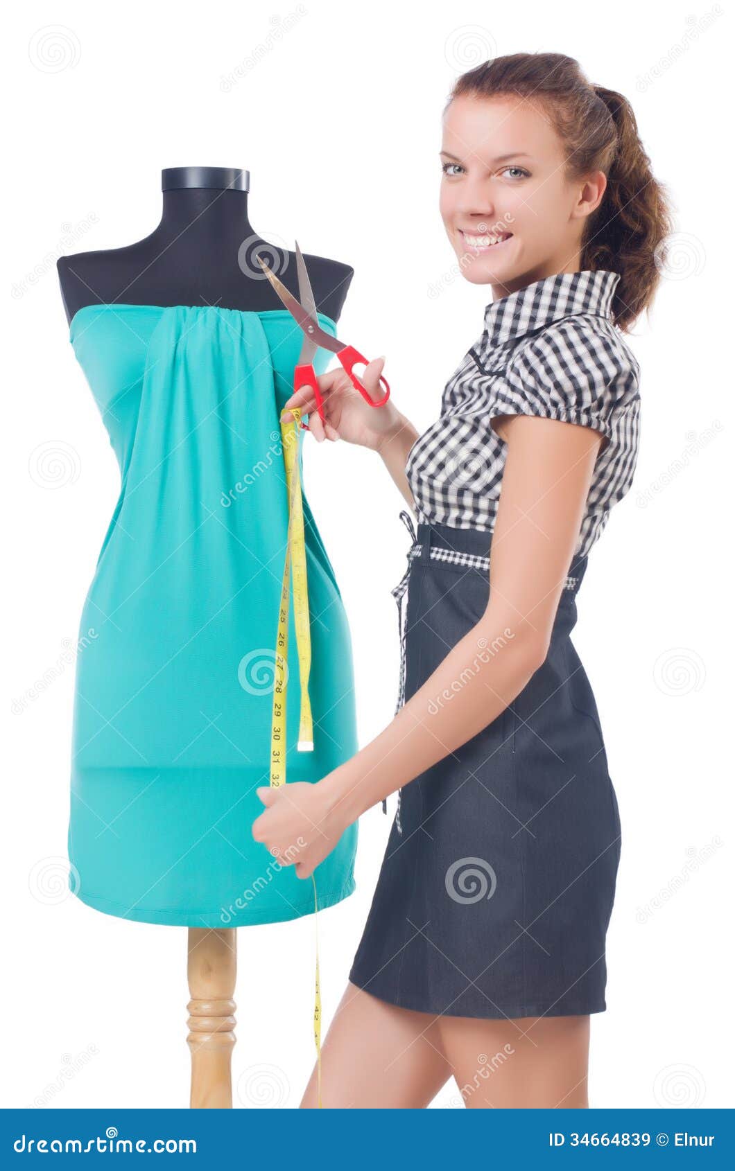 Woman tailor stock image. Image of business, garment - 34664839