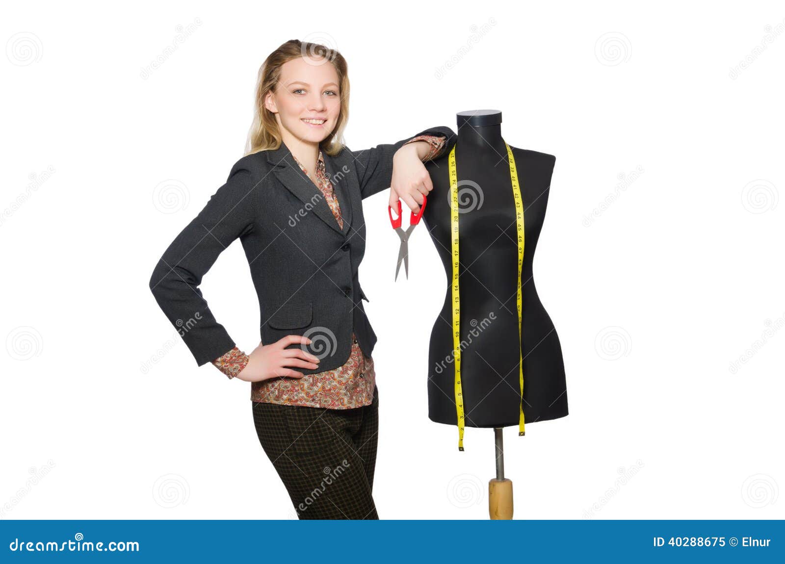 Woman tailor stock image. Image of fashion, design, creative - 40288675