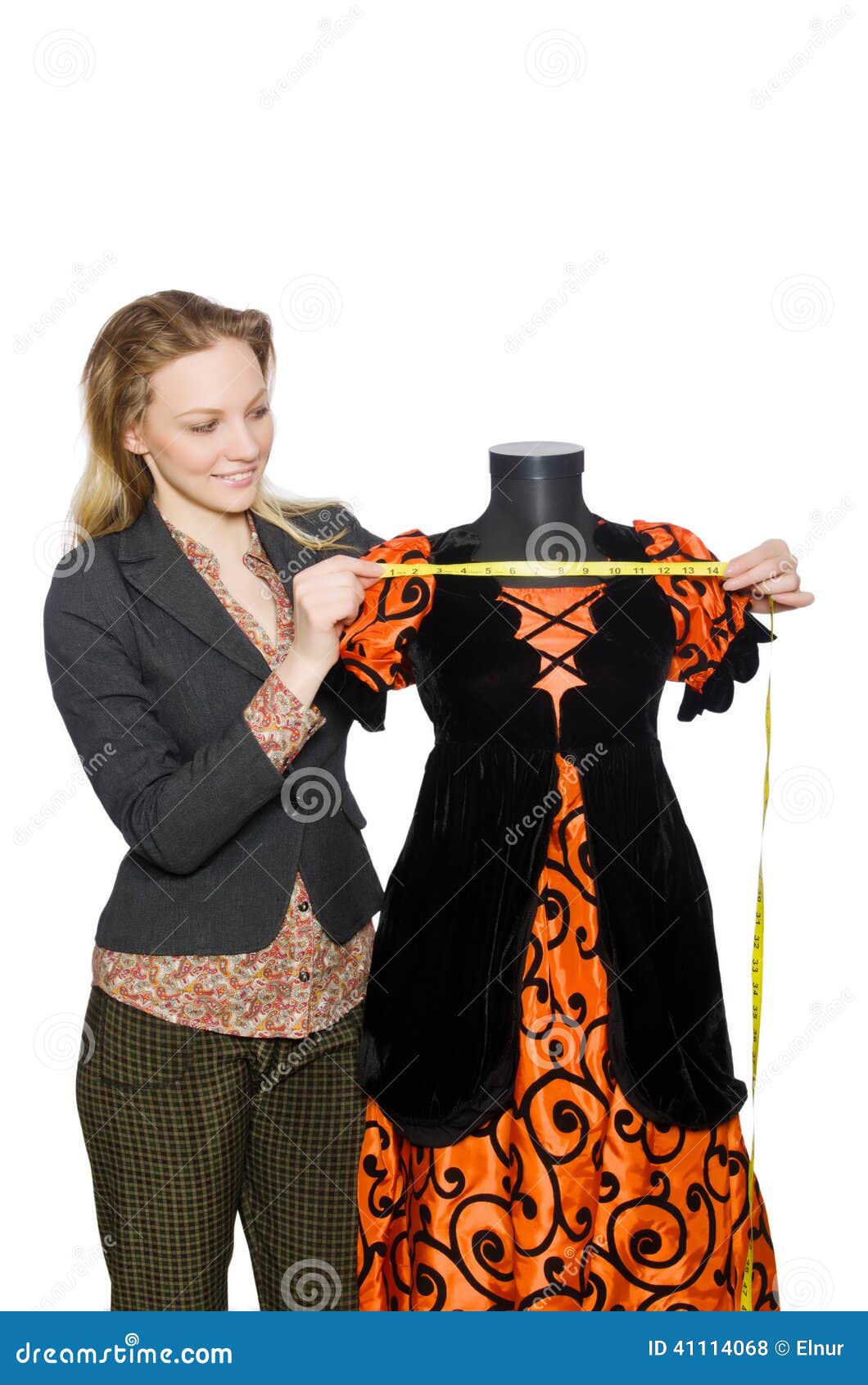 Woman tailor stock photo. Image of equipment, designer - 41114068