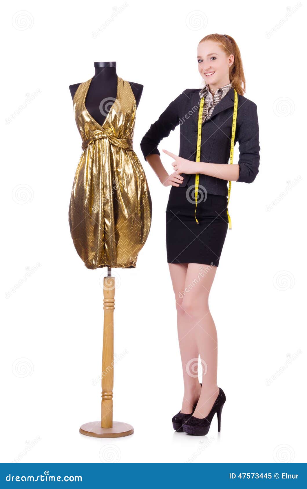 Woman tailor isolated stock image. Image of professional - 47573445