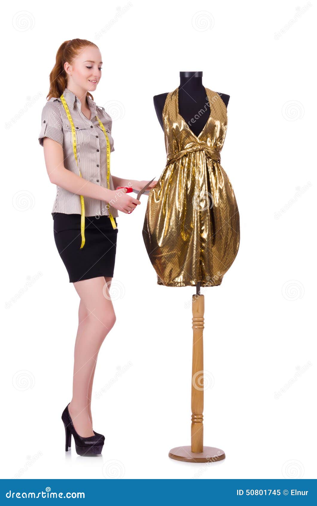 Woman tailor stock image. Image of measure, model, fabric - 50801745