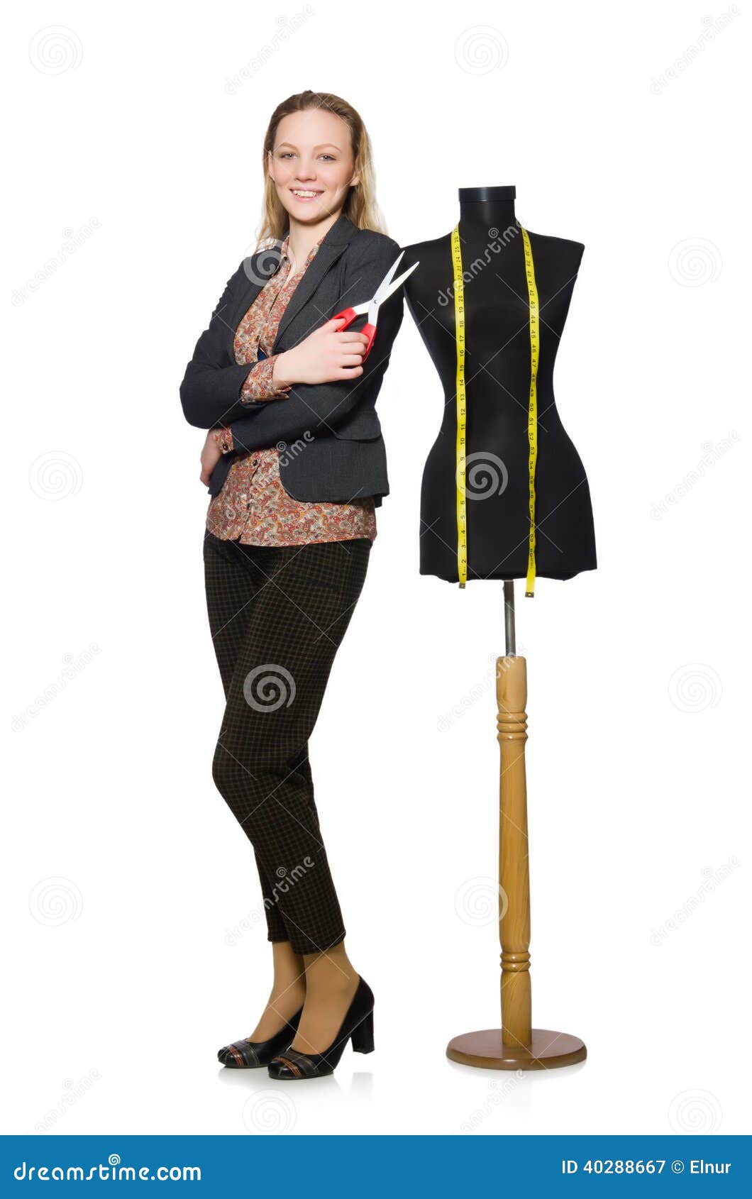 Woman tailor stock image. Image of background, clothing - 40288667