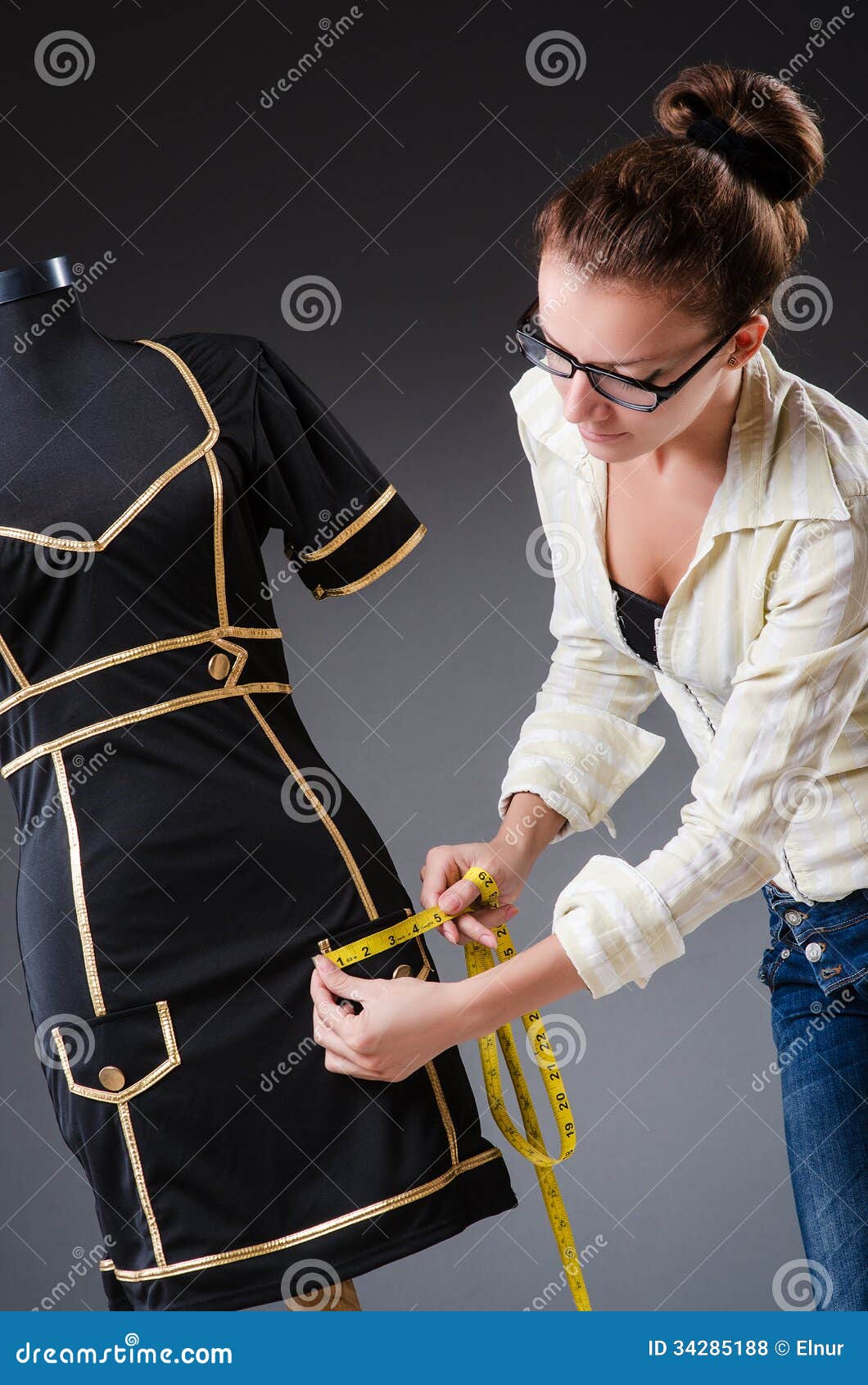 Woman tailor working stock photo. Image of designer, creative - 34285188