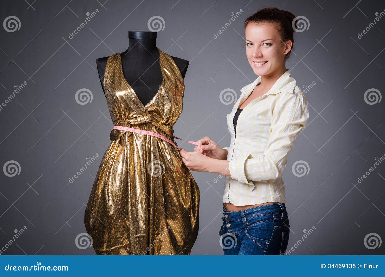 Woman tailor stock image. Image of fashion, creative - 34469135