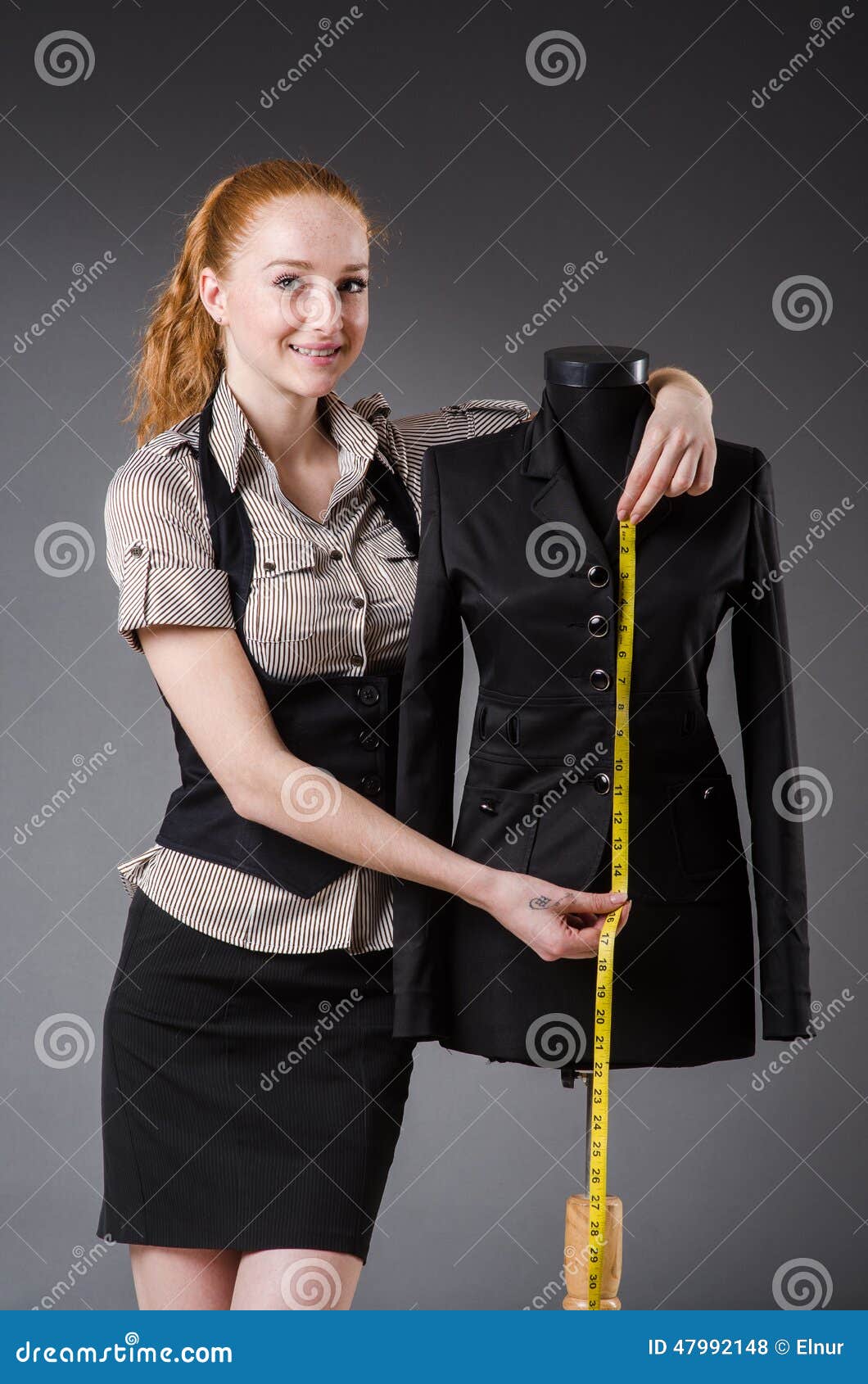 Woman tailor working stock photo. Image of design, measure - 47992148