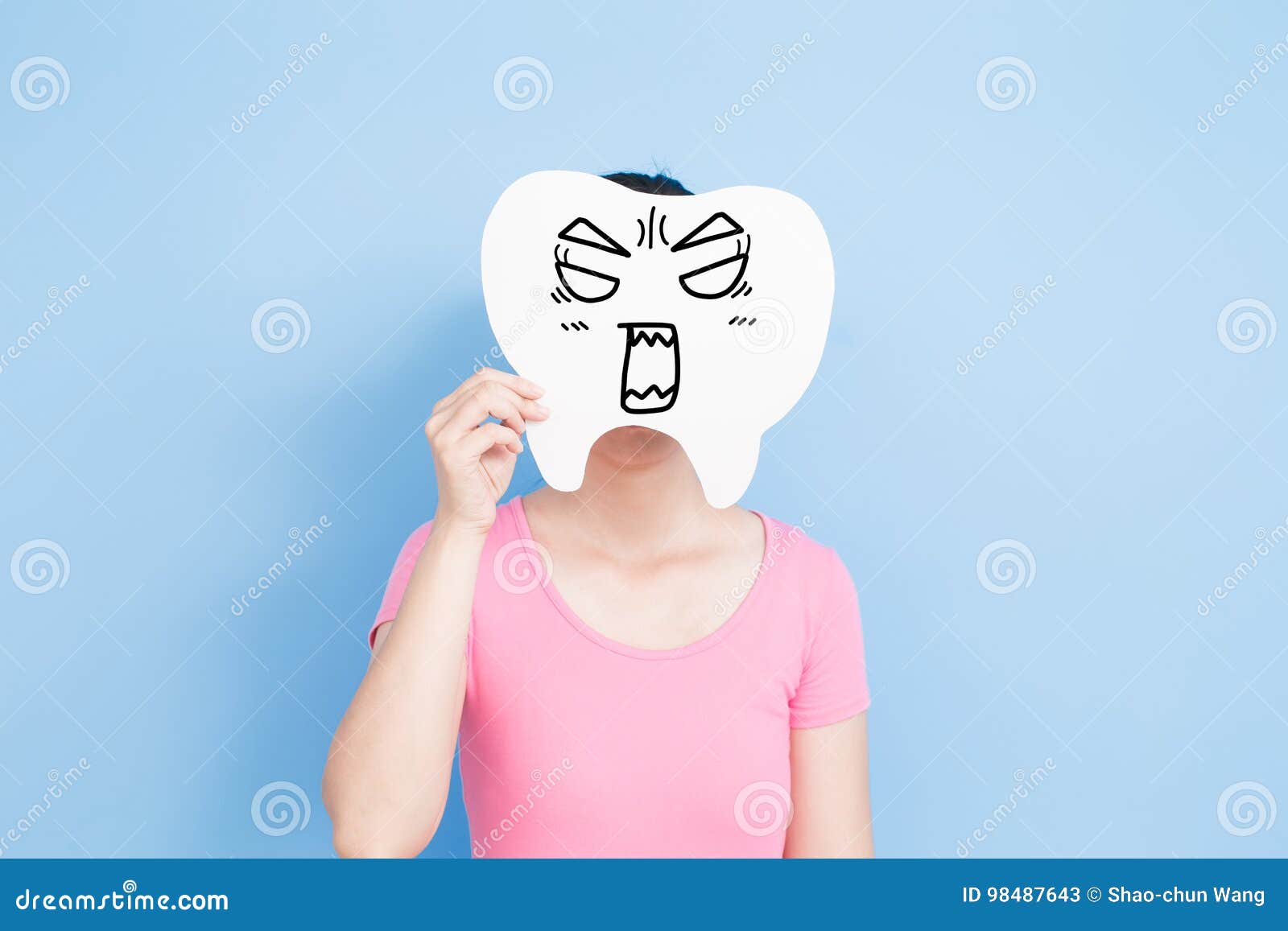 Woman take angry tooth stock image. Image of female, frustrated - 98487643
