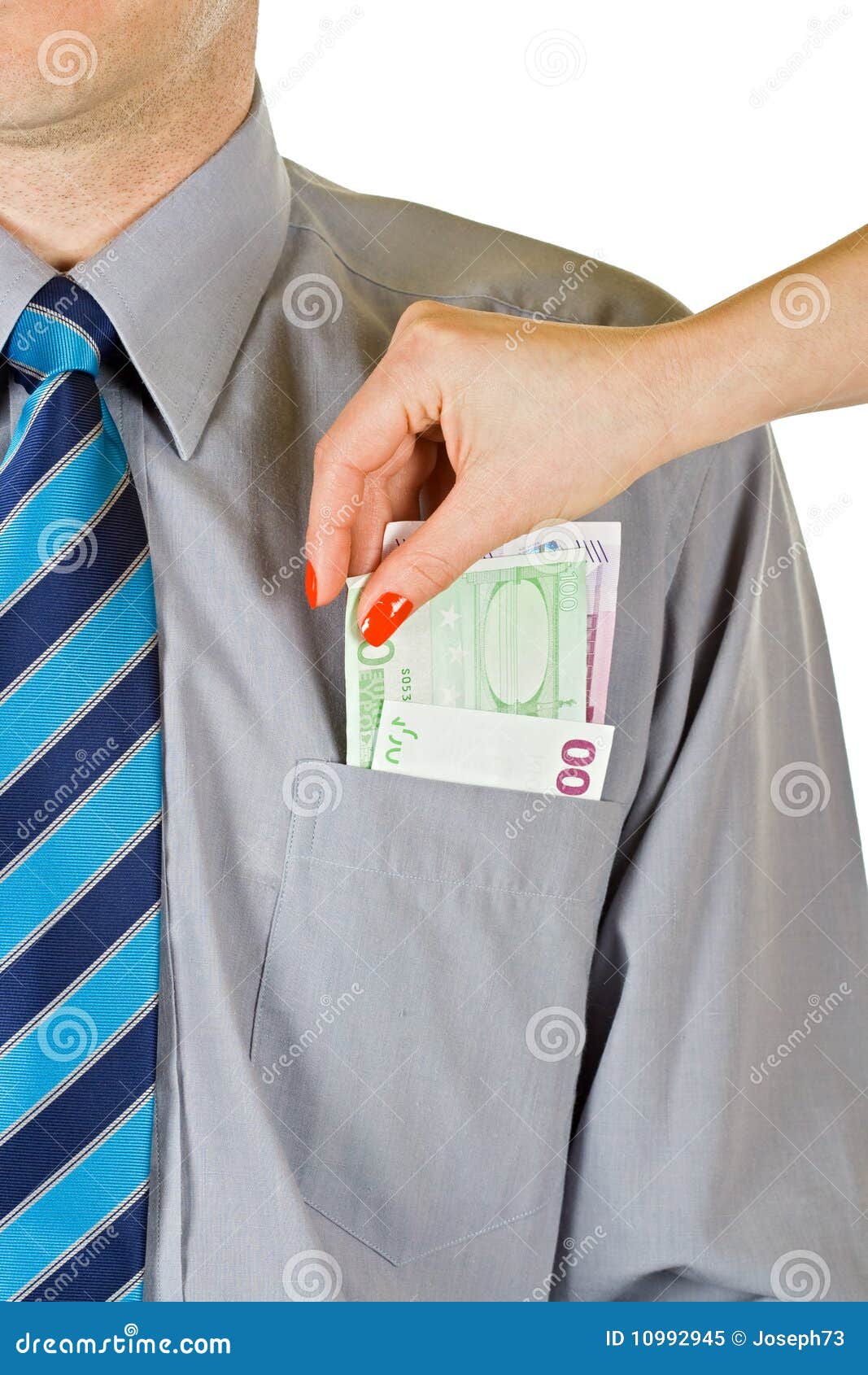 Woman Take Out the Money from the Pocket Stock Image - Image of cash ...