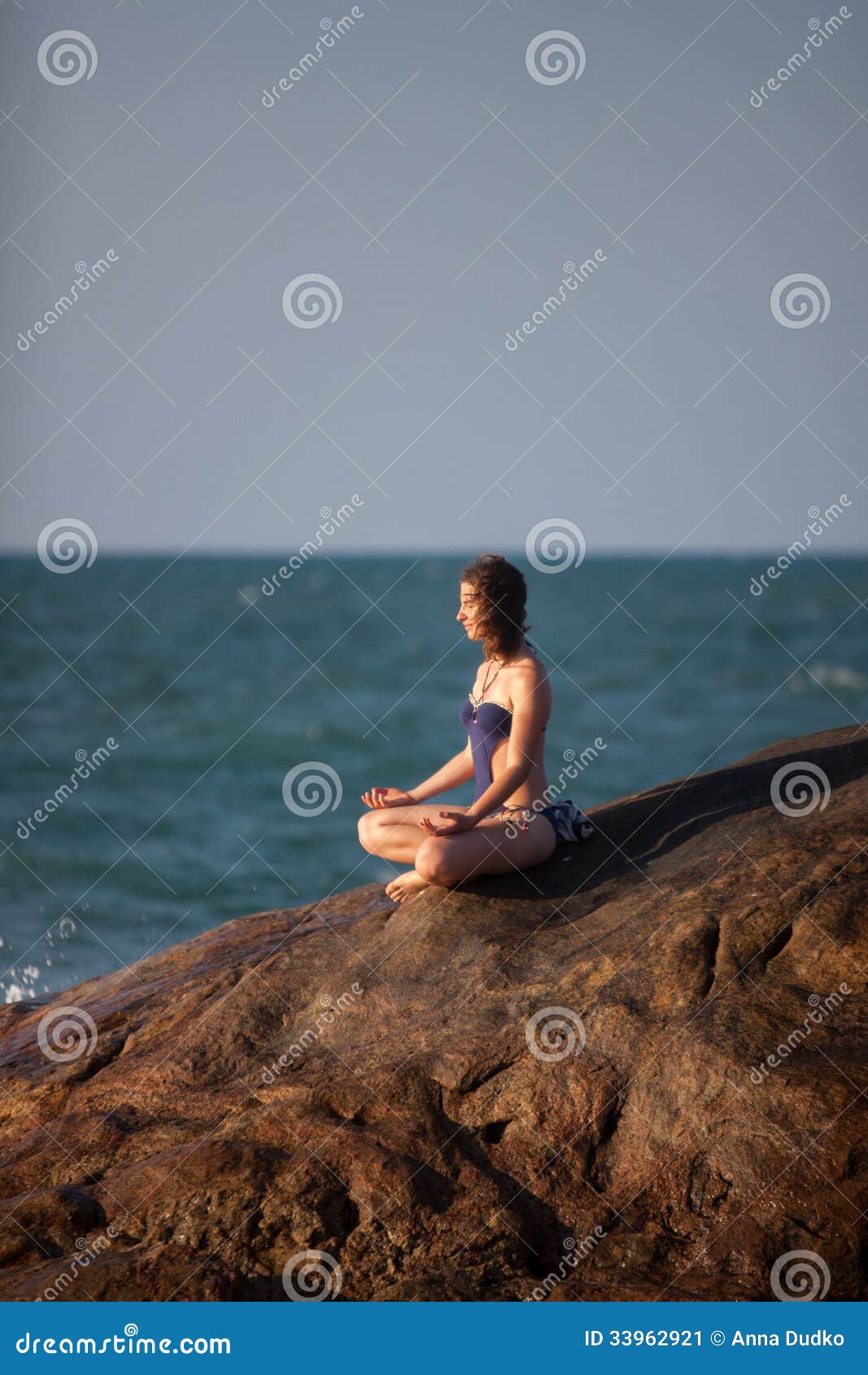 Woman Takes Rest at the Sea Shore Stock Image - Image of female ...