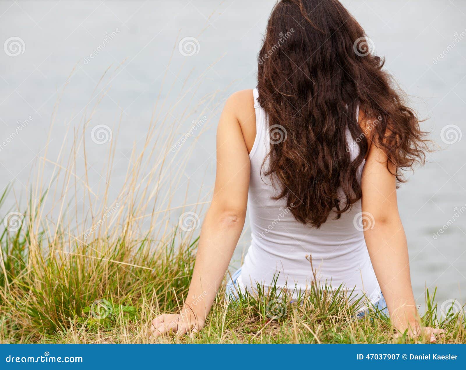 Woman Taking a Break Outside Stock Image - Image of fresh, break: 47037907