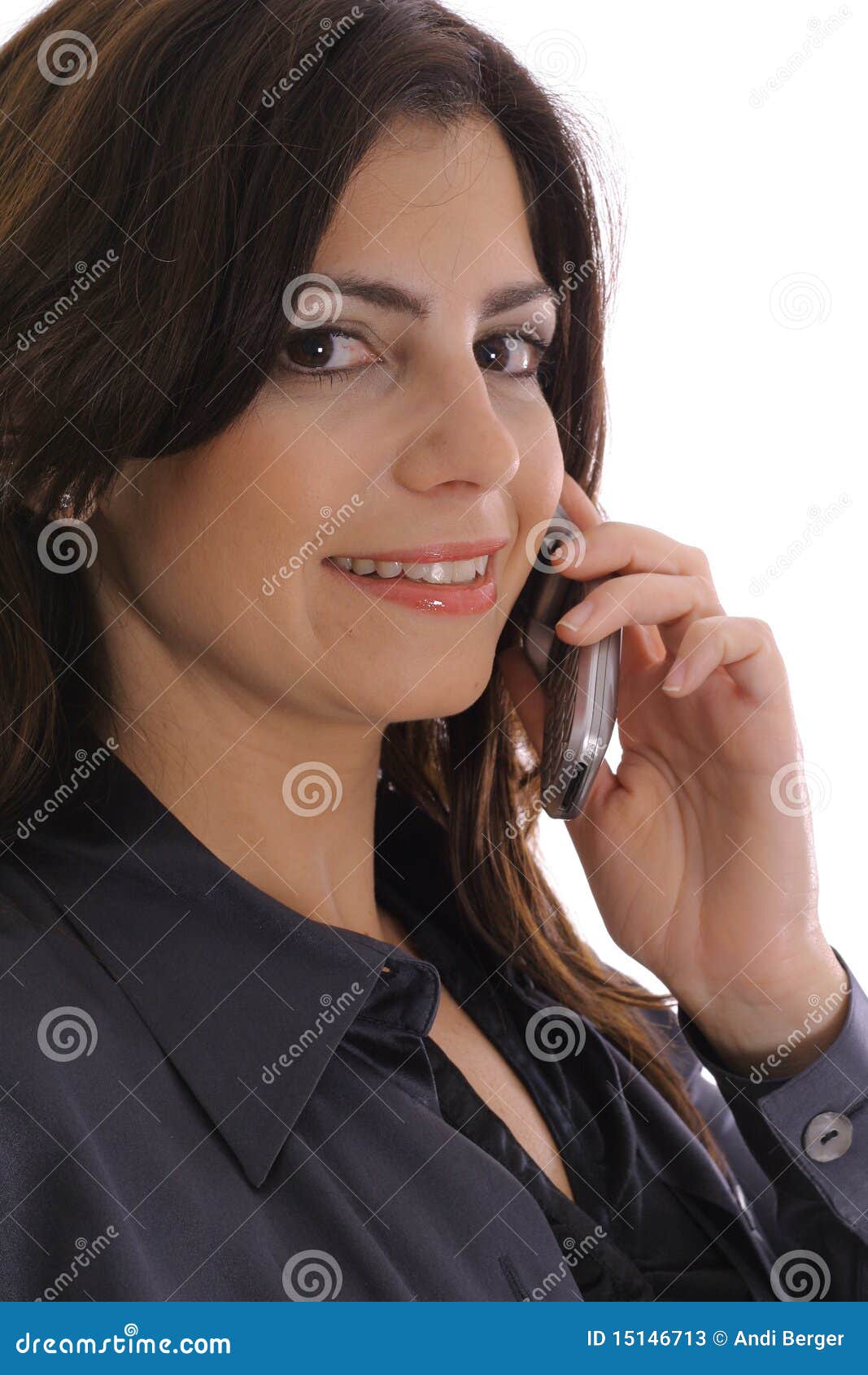 Woman Taking Business Call Upclose Stock Image - Image of leisure ...