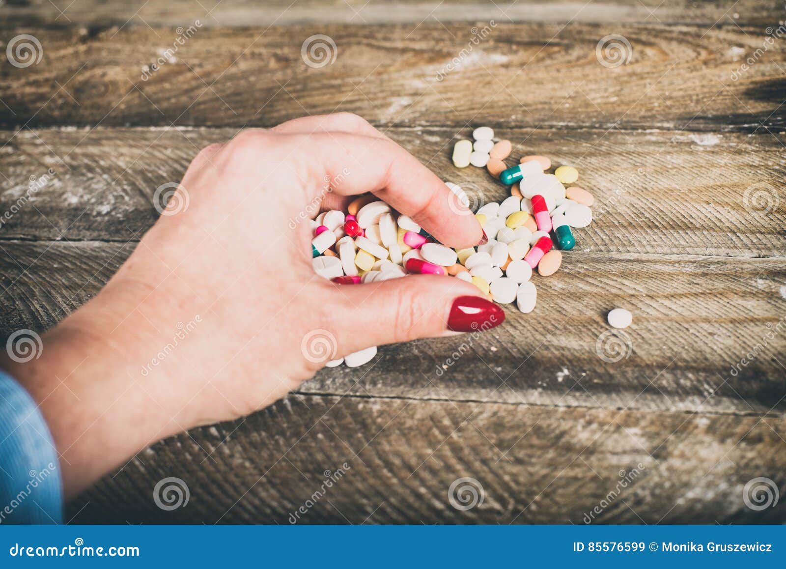 Woman taking drugs stock image. Image of bottle, lavage - 85576599