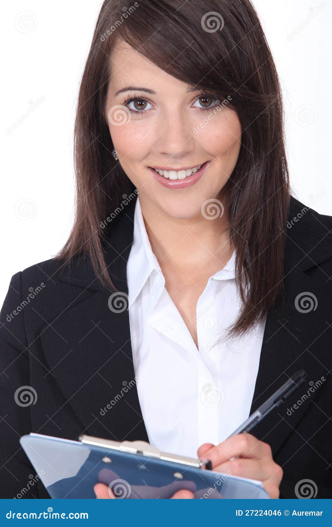 Woman taking notes stock photo. Image of inspection, camera - 27224046