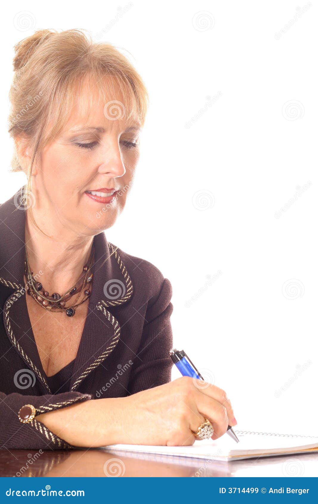 Woman taking notes stock image. Image of business, healthy - 3714499