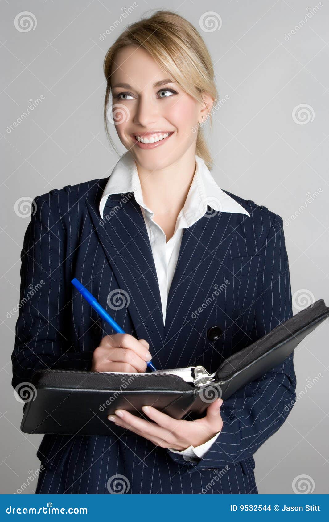Woman Taking Notes stock photo. Image of girl, young, writing - 9532544