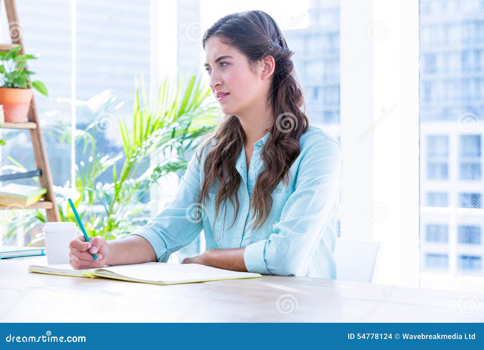 Woman Taking Notes during a Meeting Stock Photo - Image of long, taking ...