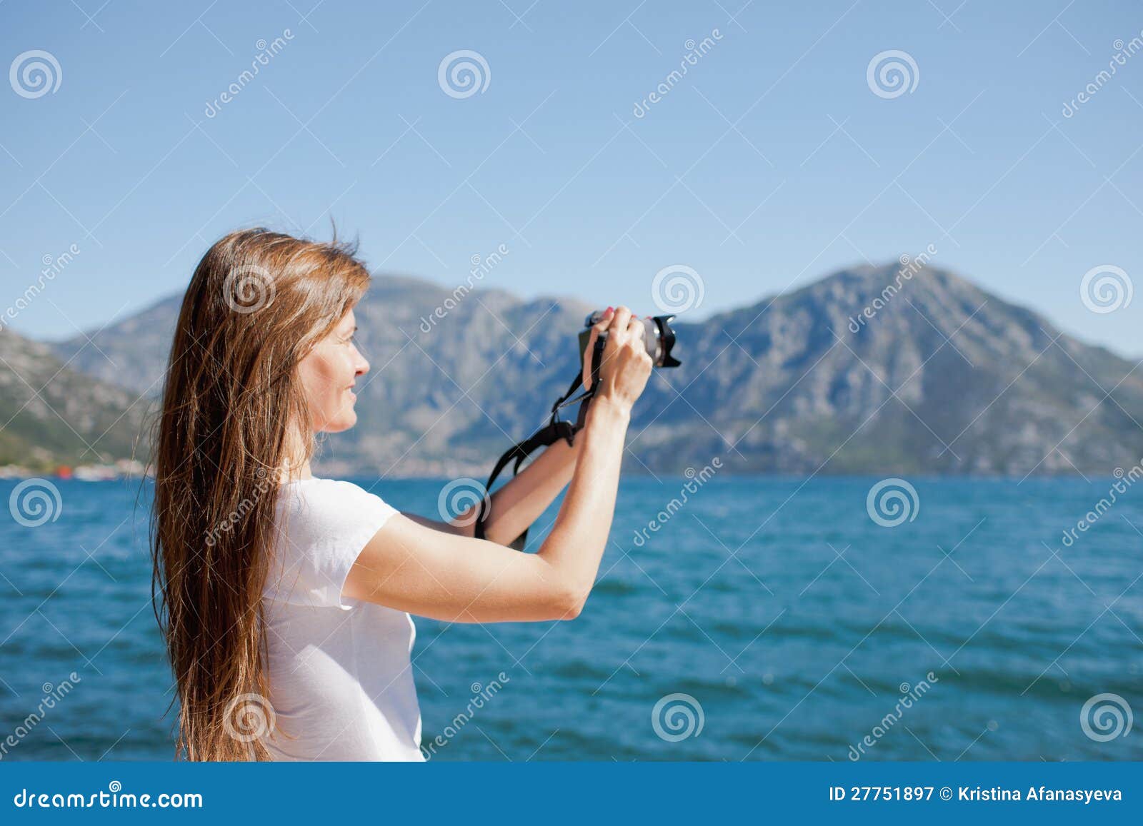 Woman taking snapshot stock image. Image of occupation - 27751897