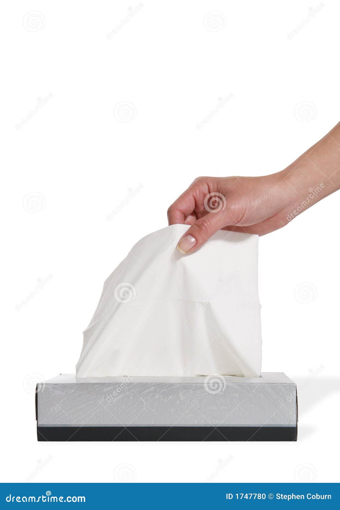 Woman Taking Tissue stock photo. Image of infirm, clean - 1747780