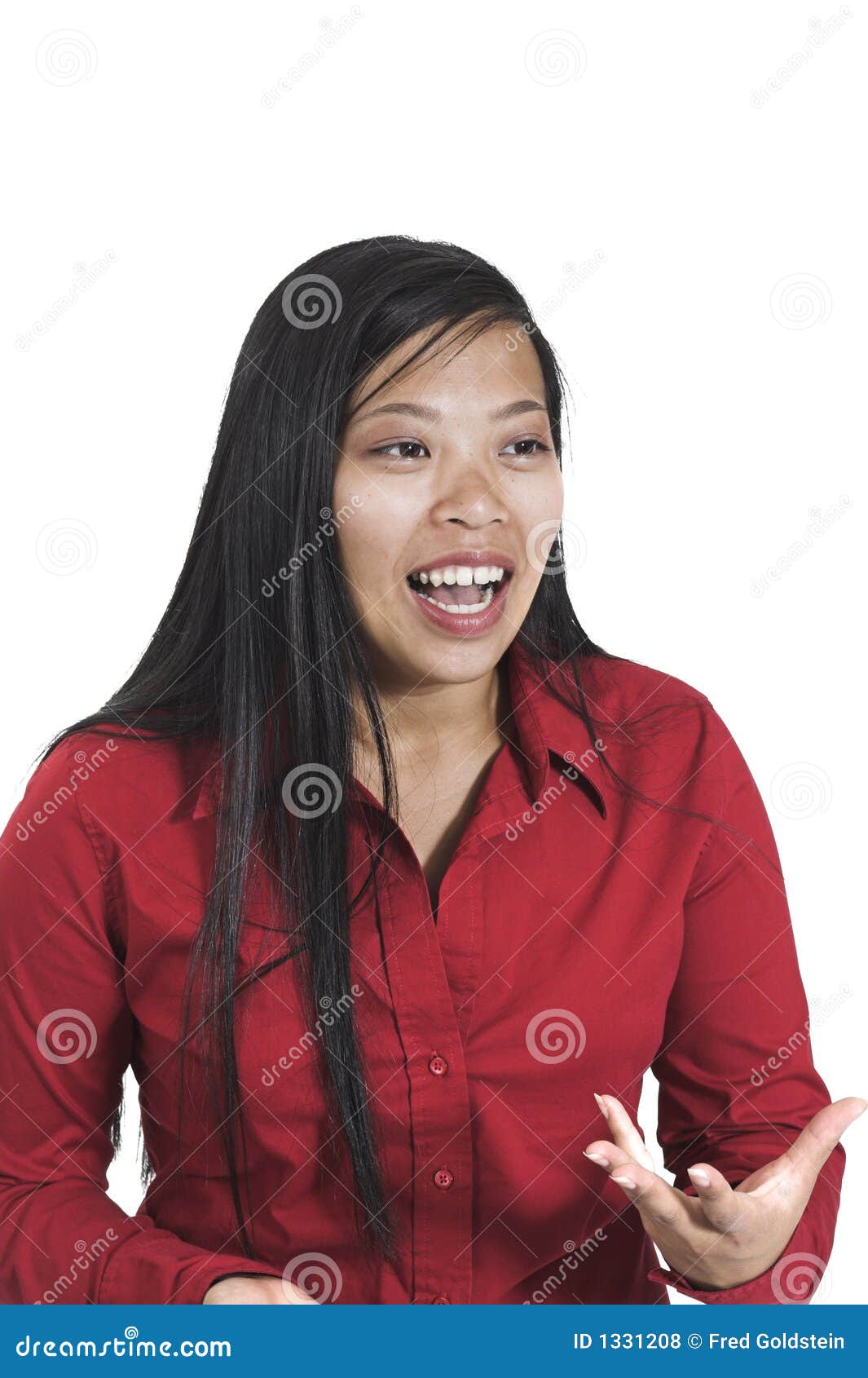 Woman talking stock photo. Image of isolated, isolation - 1331208