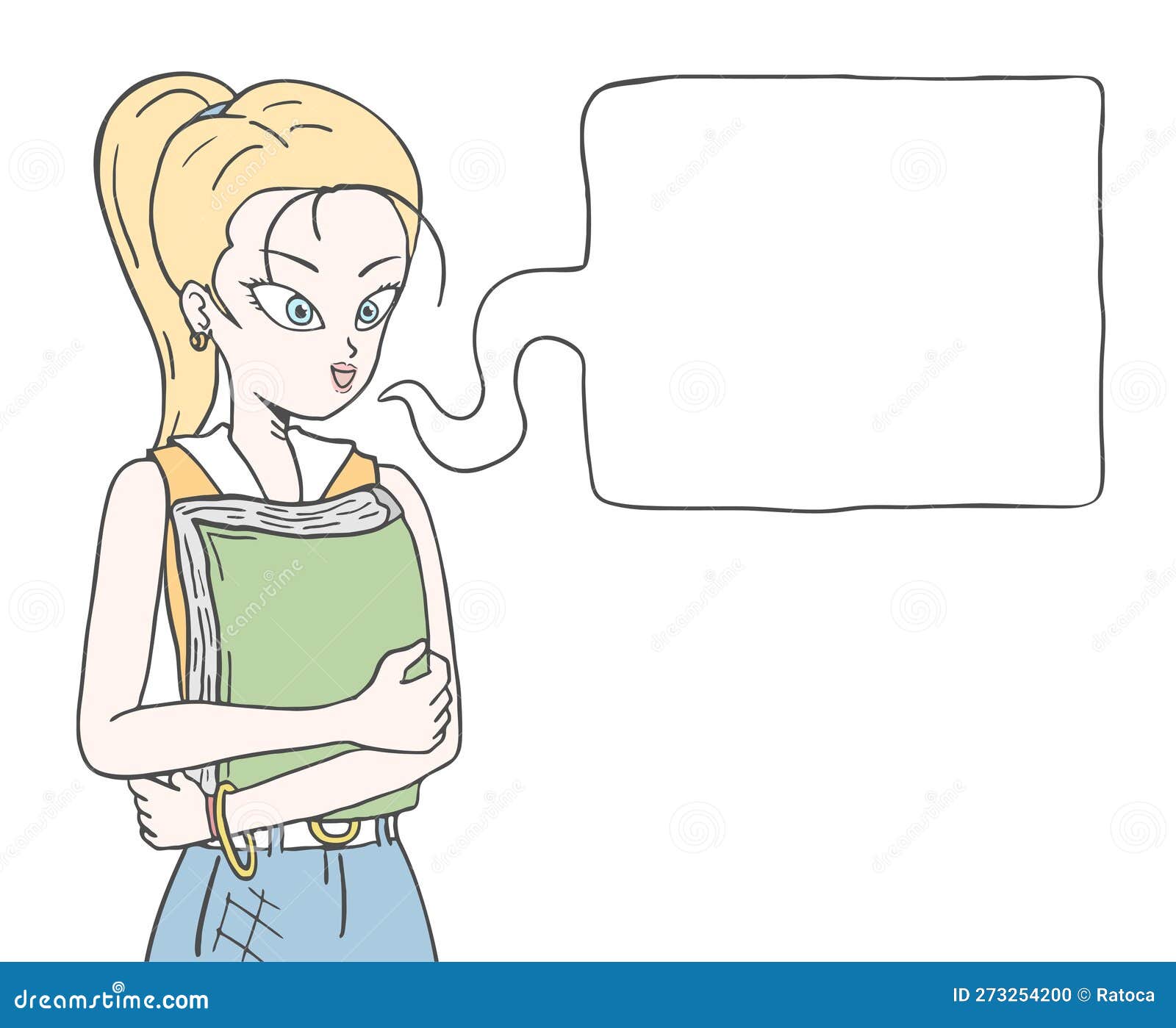 Woman talking illustration stock illustration. Illustration of teen ...