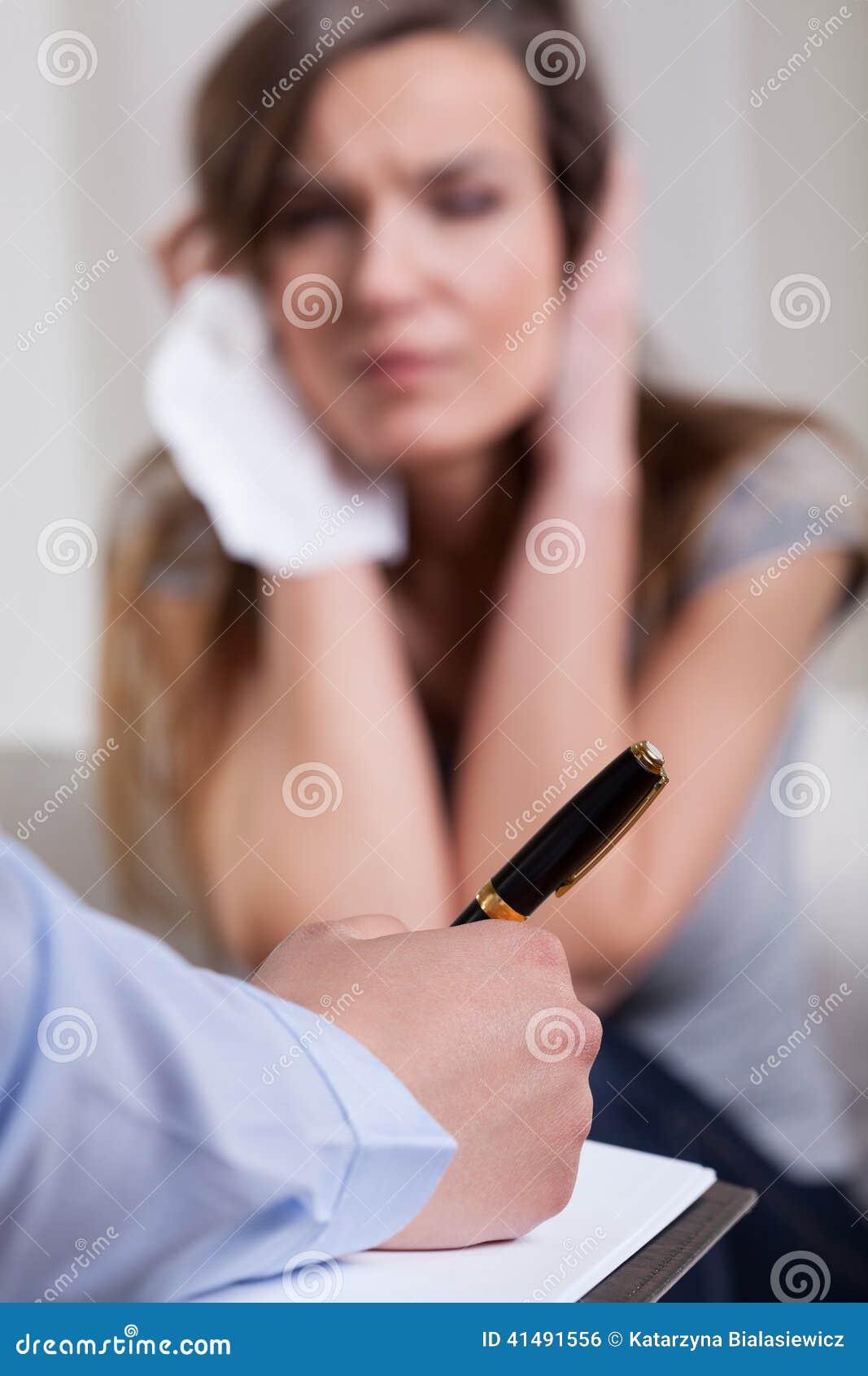 Woman Talking about Problems with Therapist Stock Photo - Image of ...