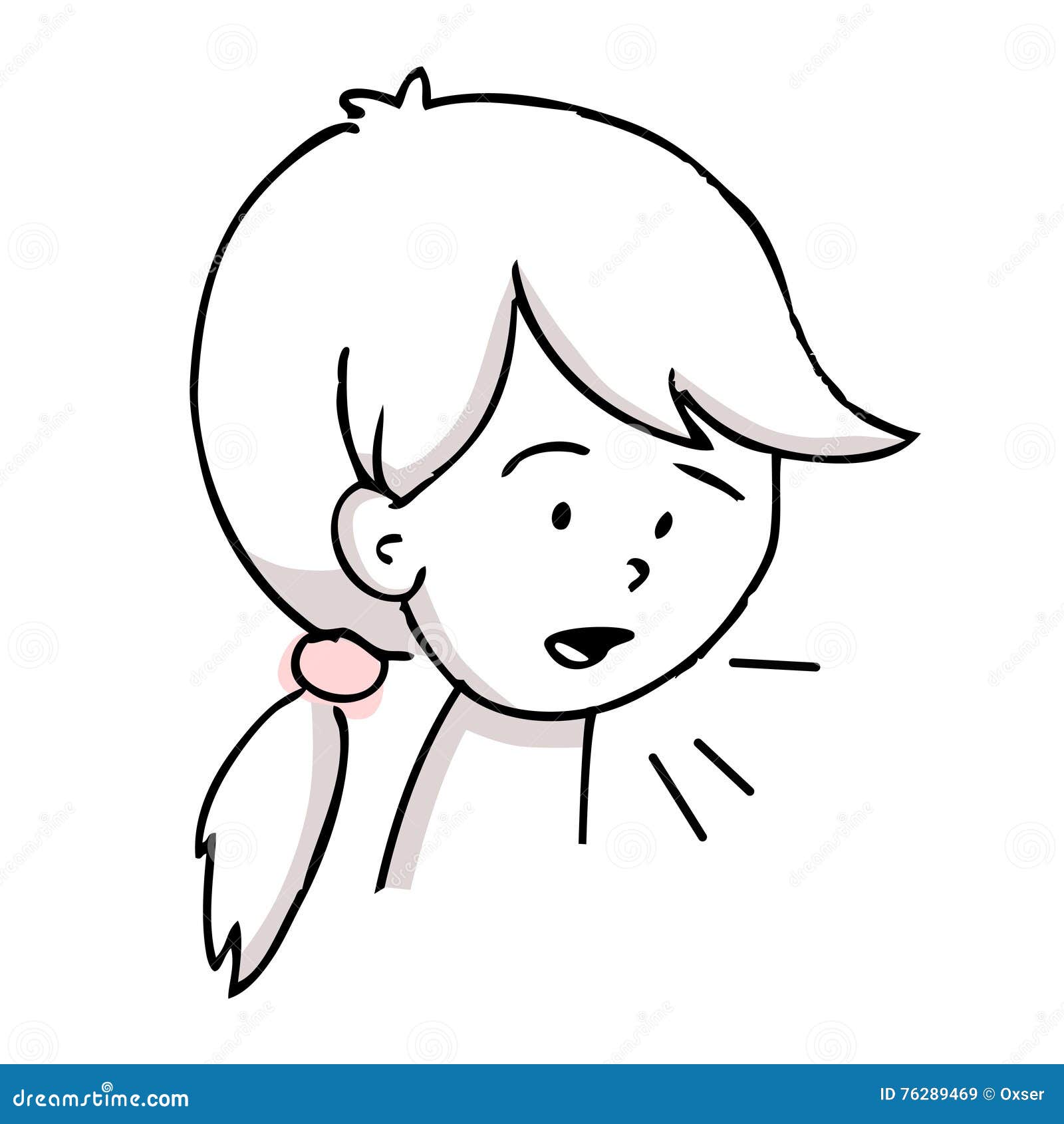 Woman Talking stock vector. Illustration of lady, expression - 76289469