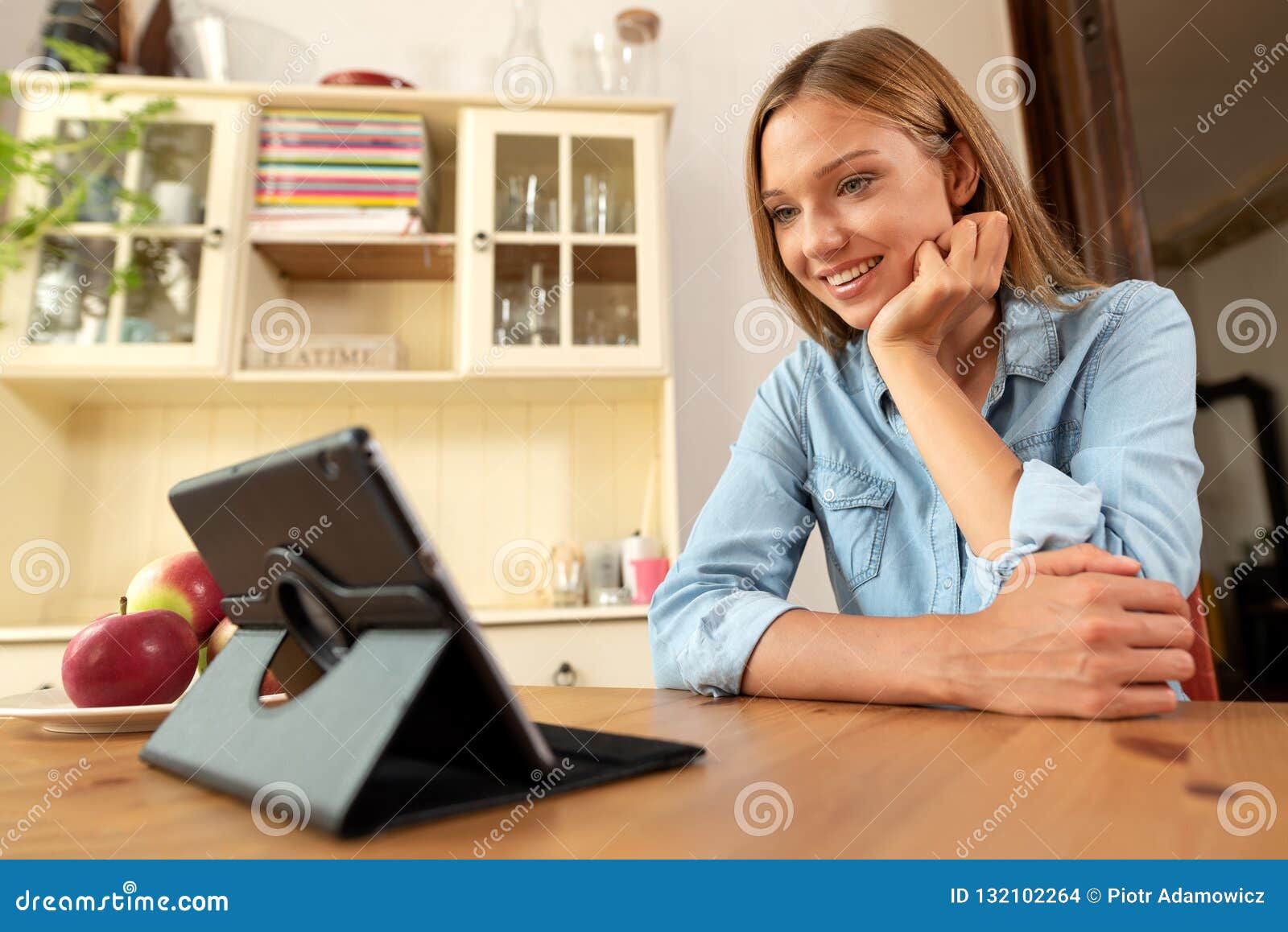 Woman Talking through a Video Chat Stock Photo - Image of digital ... Woman Talking through a Video Chat Stock Photo - Image of digital ...