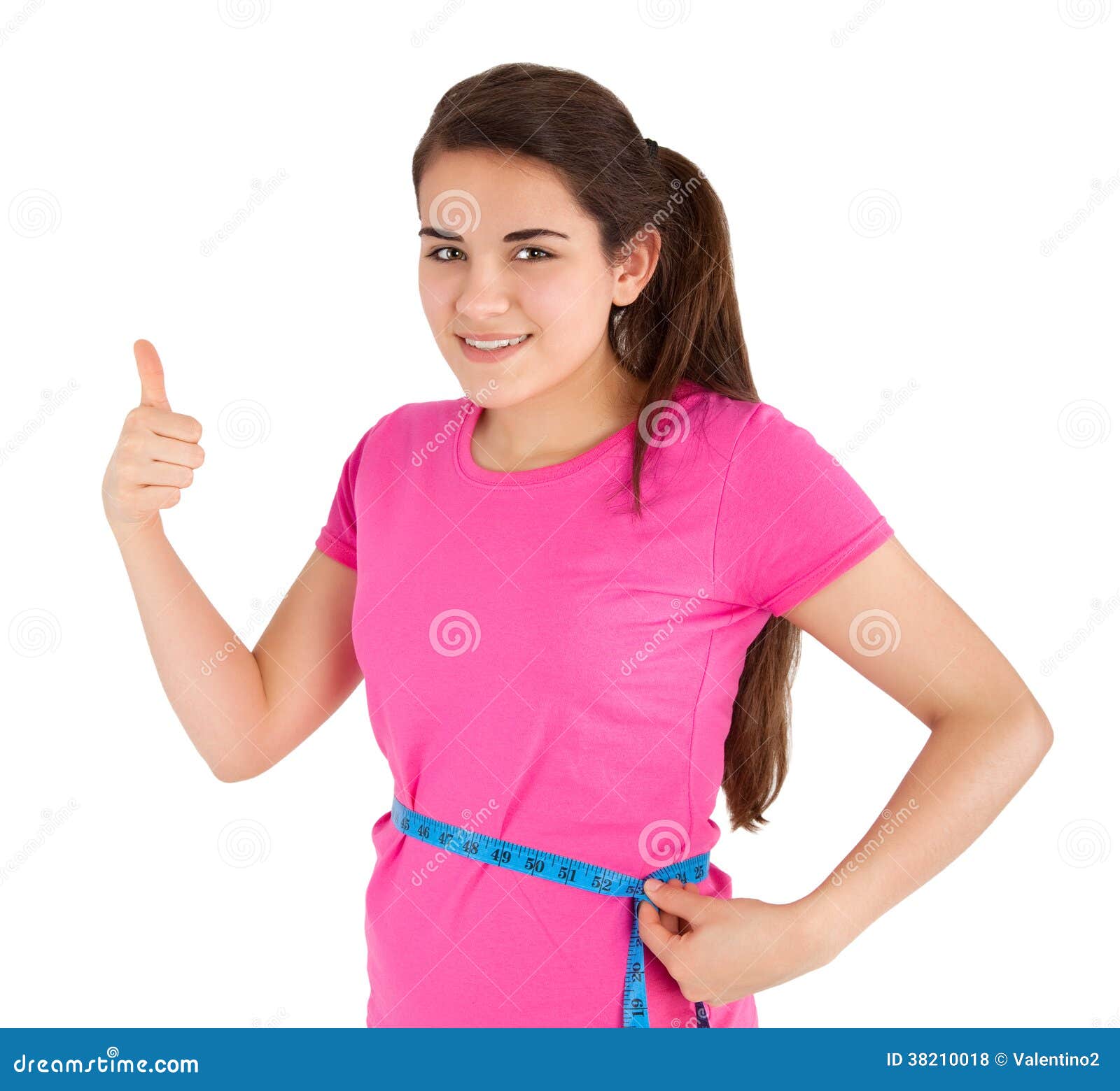 Woman with tape measure stock photo. Image of healthcare - 38210018
