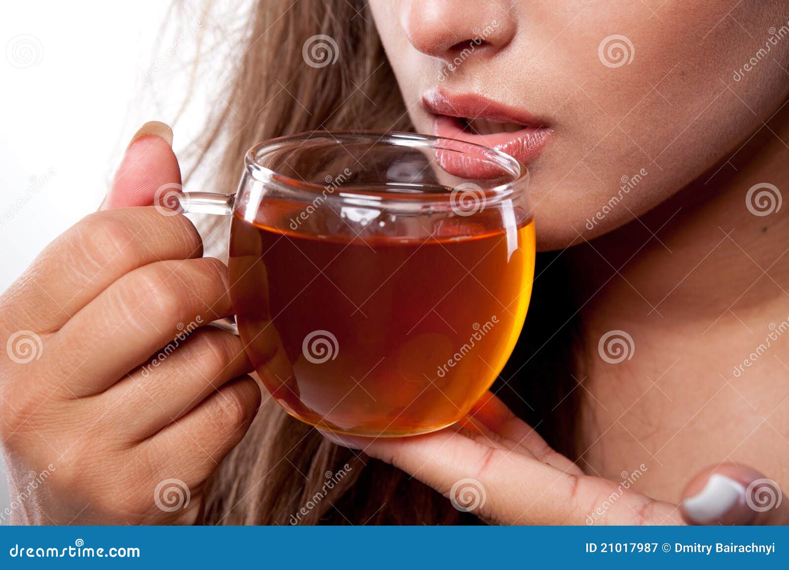 Woman with tea stock image. Image of beauty, holding - 21017987