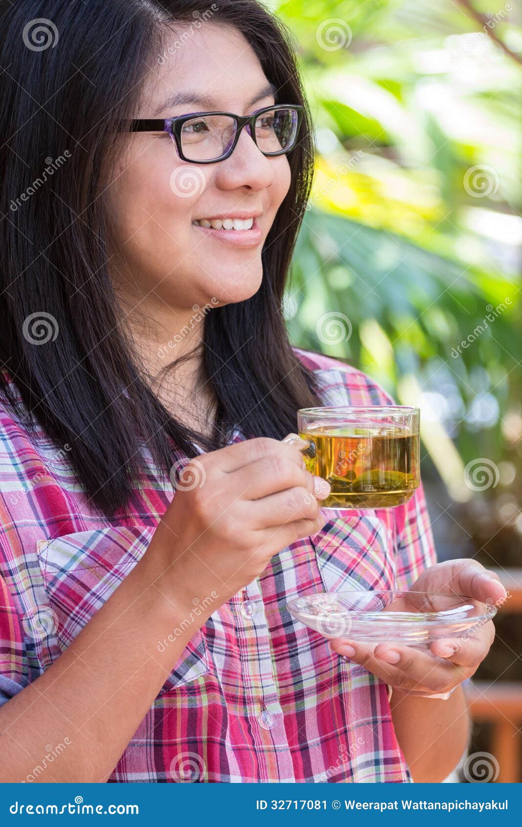 Woman and tea stock image. Image of break, relax, happy - 32717081