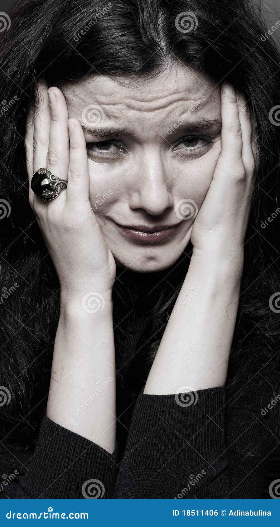 Woman in tears stock photo. Image of domestic, misery - 18511406