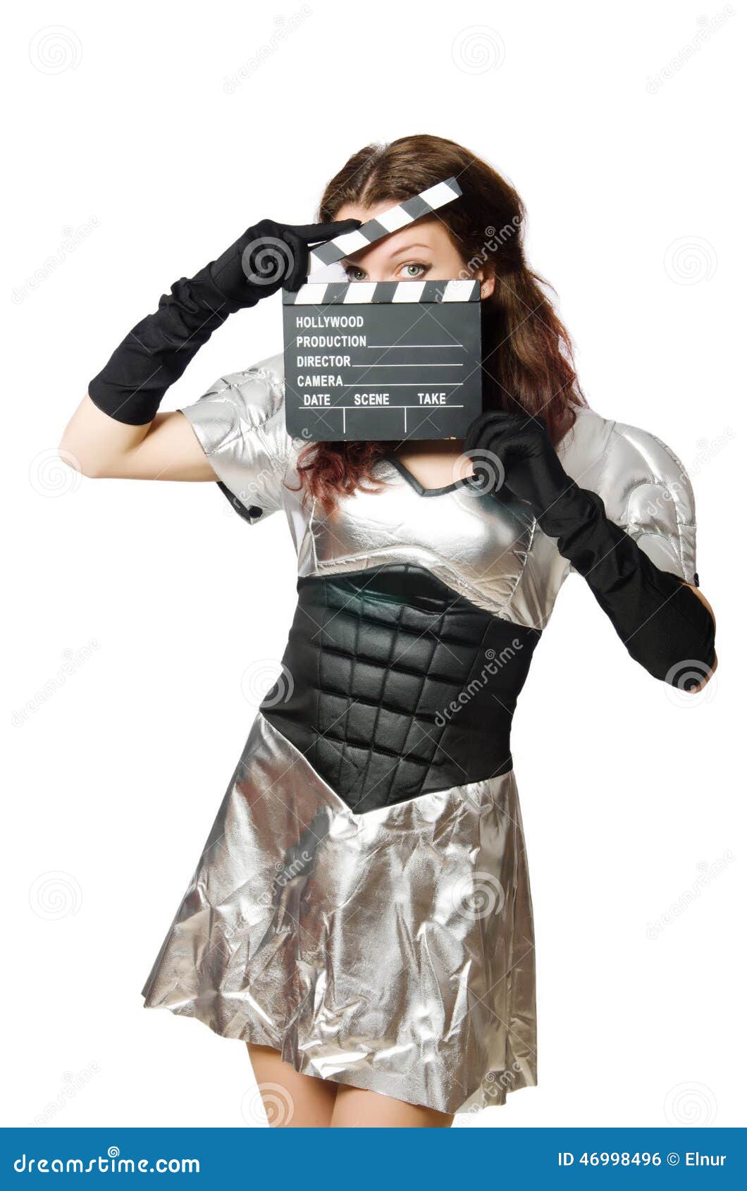 Woman in Tech Concept Isolated Stock Photo - Image of face, digital ...