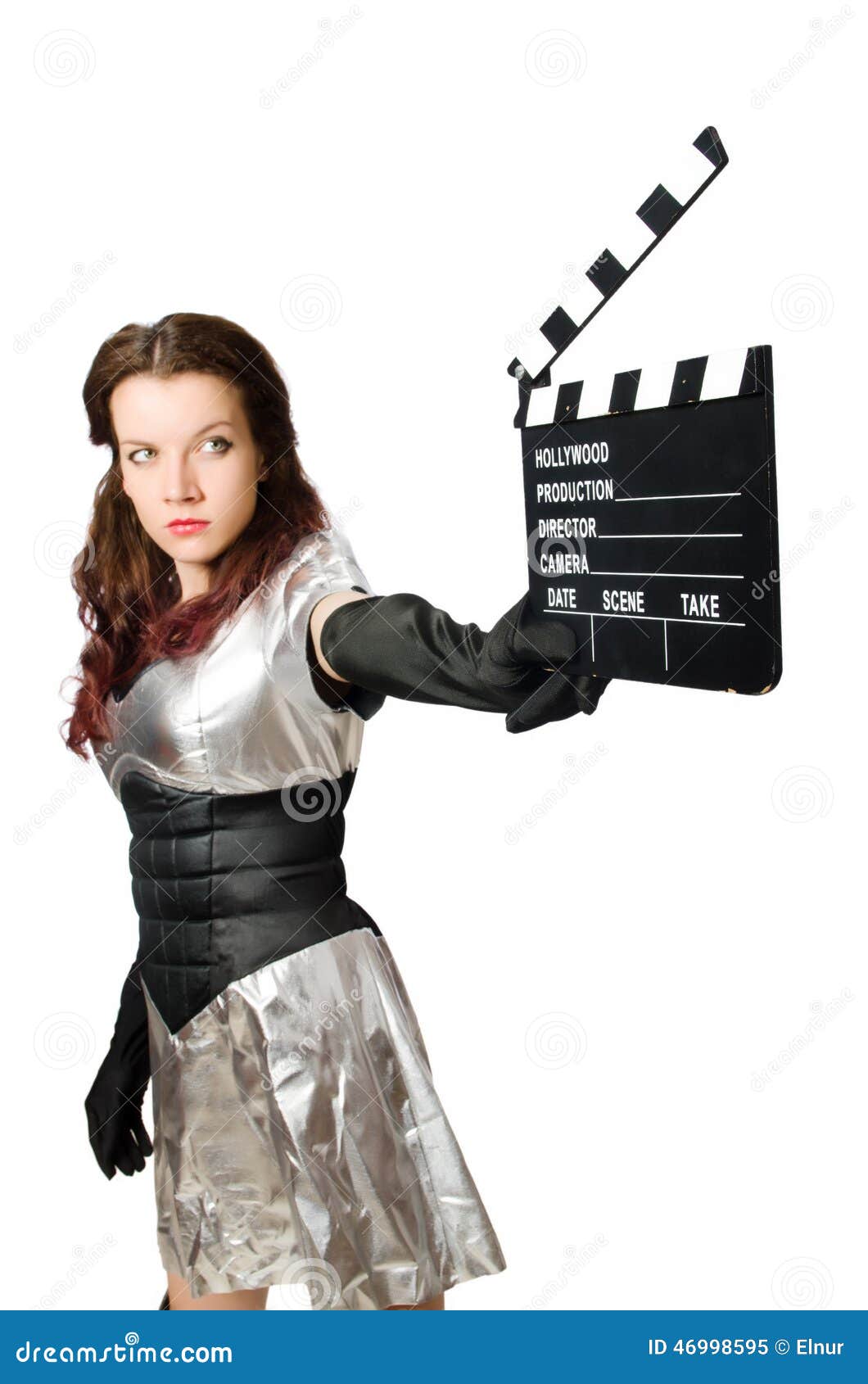 Woman in Tech Concept Isolated Stock Image - Image of fantasy, female ...