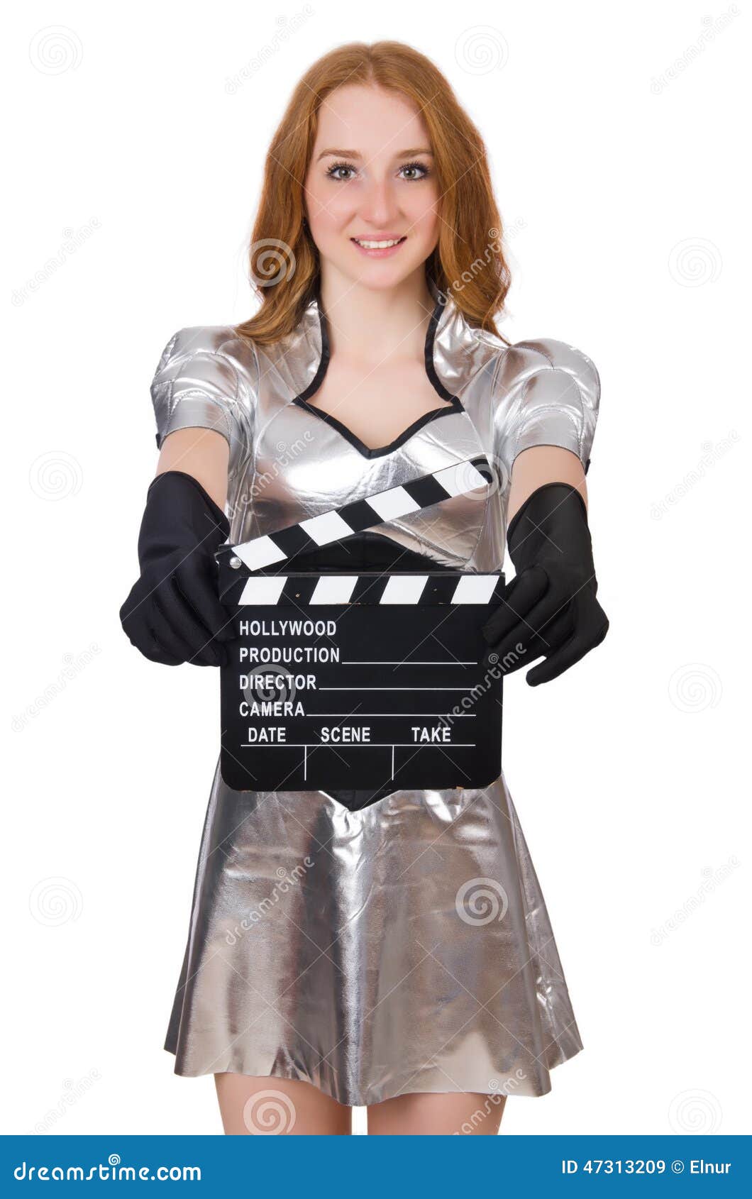 Woman in Tech Concept Isolated Stock Image - Image of film, girl: 47313209