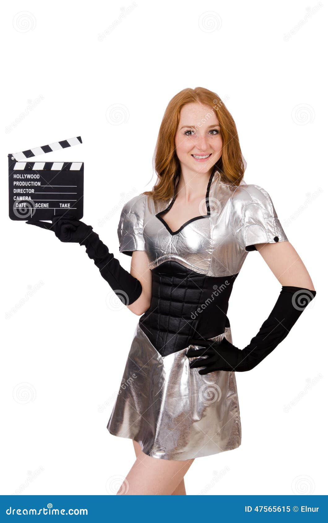 Woman in Tech Concept Isolated Stock Image - Image of human, board ...