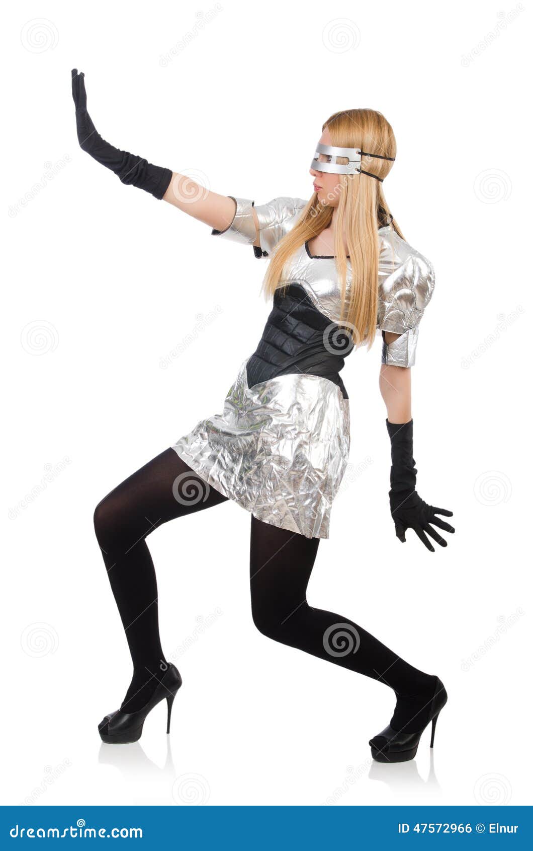 Woman in Tech Concept Isolated Stock Photo - Image of obstacle, digital ...