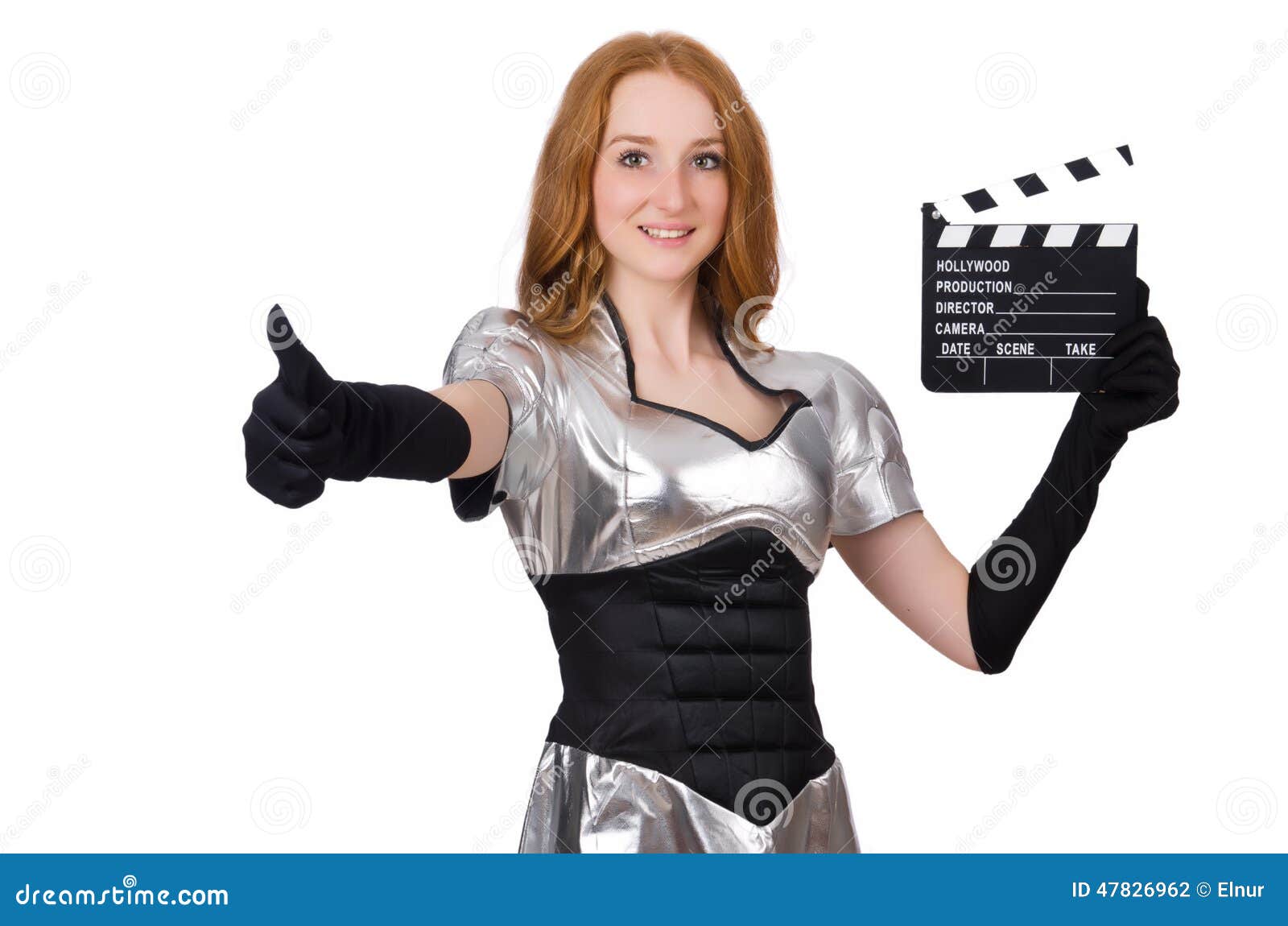 Woman in Tech Concept Isolated Stock Photo - Image of head, girl: 47826962