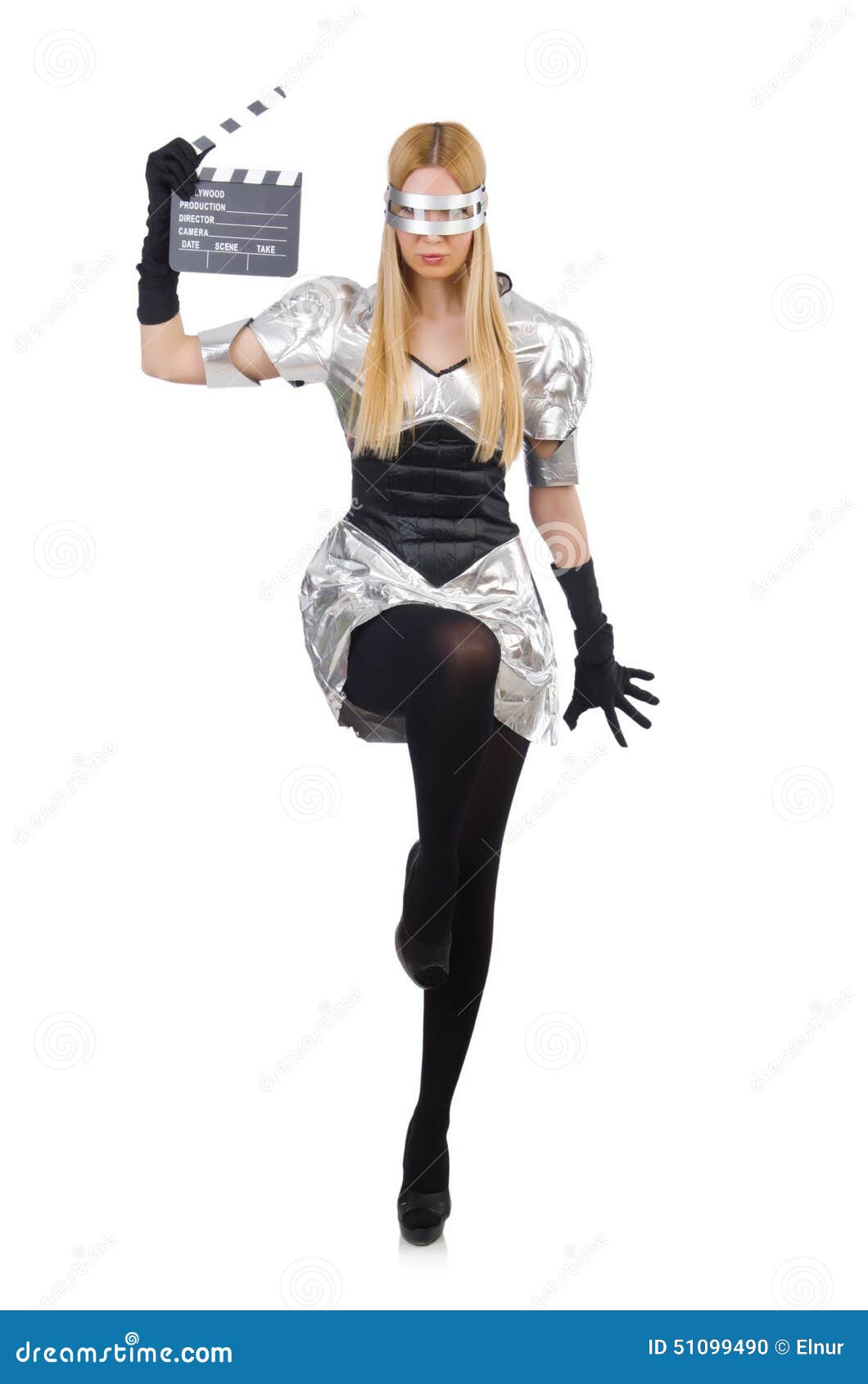 Woman in tech concept stock photo. Image of clapperboard - 51099490