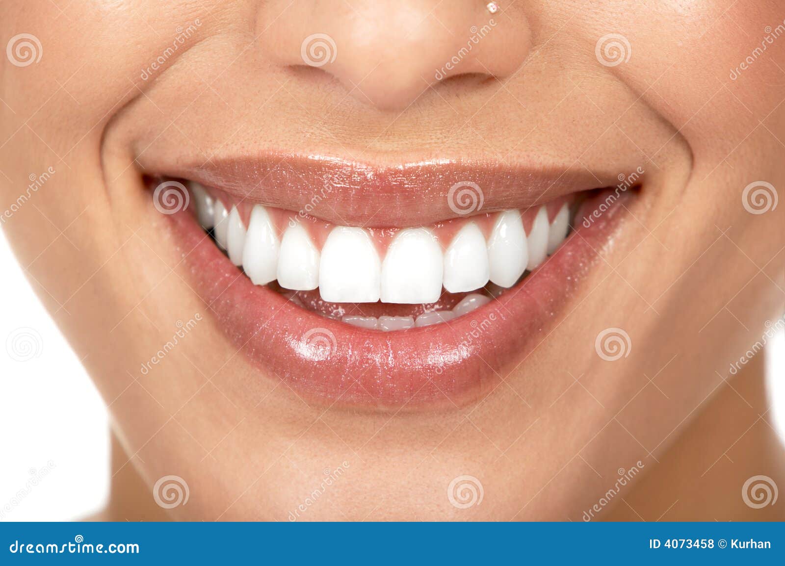 Woman teeth stock photo. Image of makeup, person, clean - 4073458