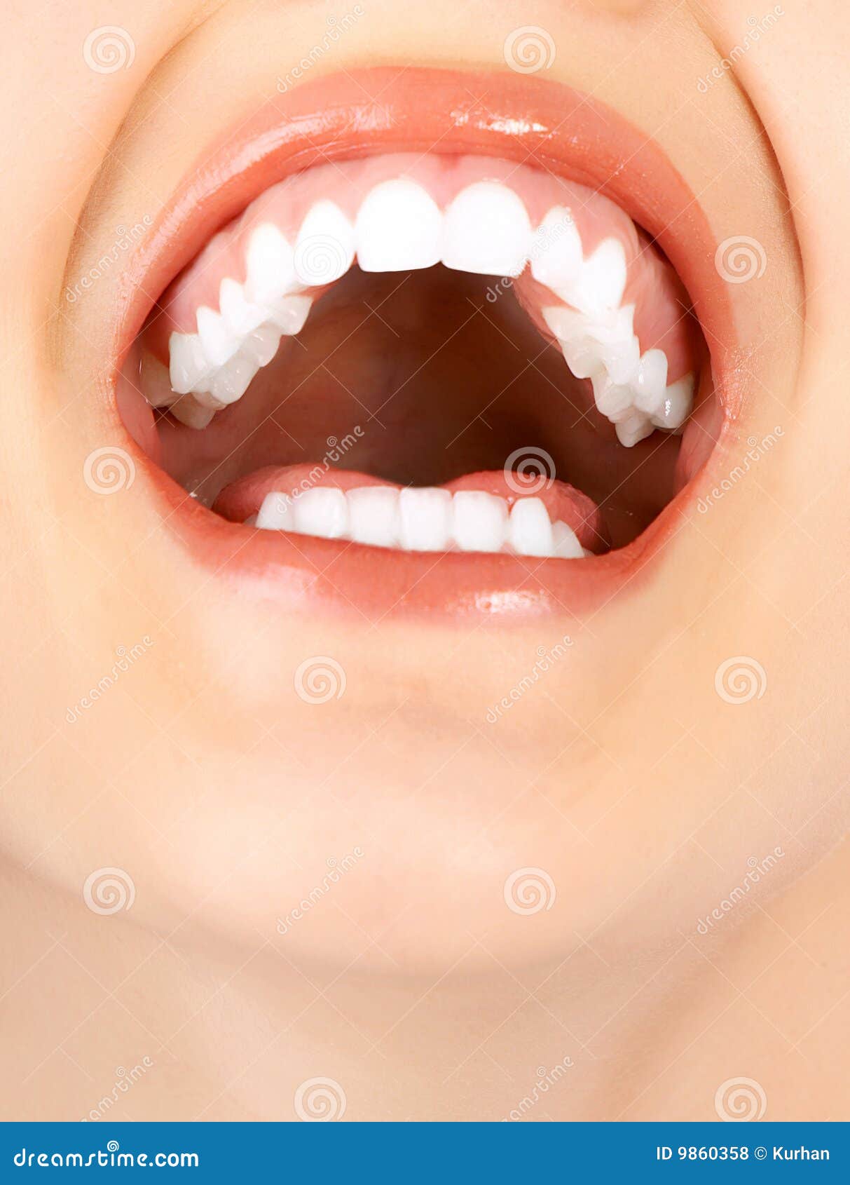 Woman teeth stock photo. Image of whiten, dental, dentistry - 9860358