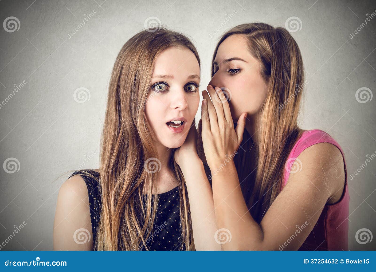Woman telling a secret stock photo. Image of fashion - 37254632