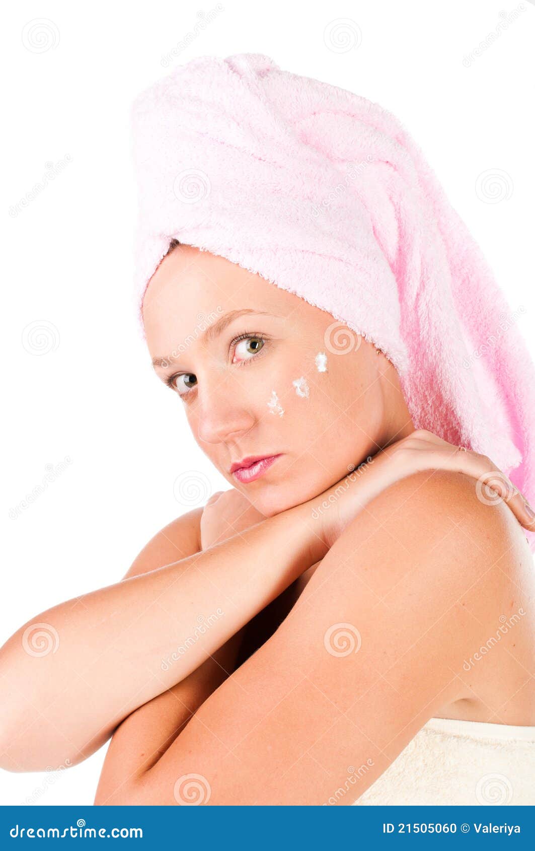 Woman Tender Jar of Moisturizer Cream. Stock Photo - Image of glamour ...