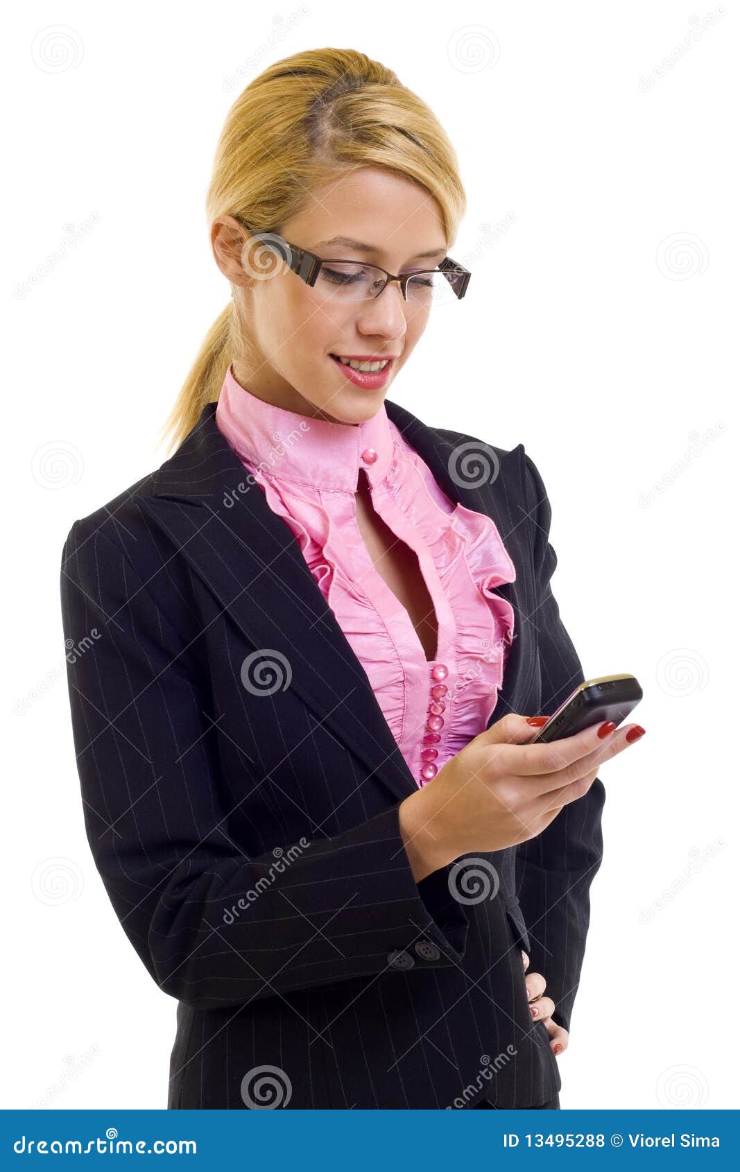 Woman texting stock photo. Image of face, cell, adult - 13495288