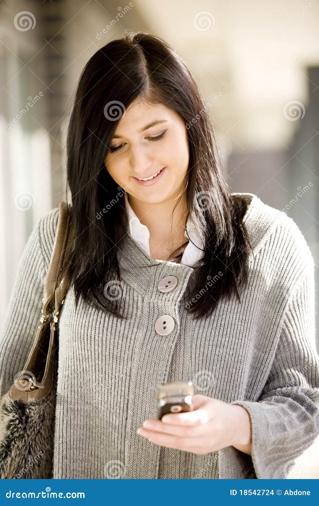 Woman texting stock photo. Image of person, professional - 18542724