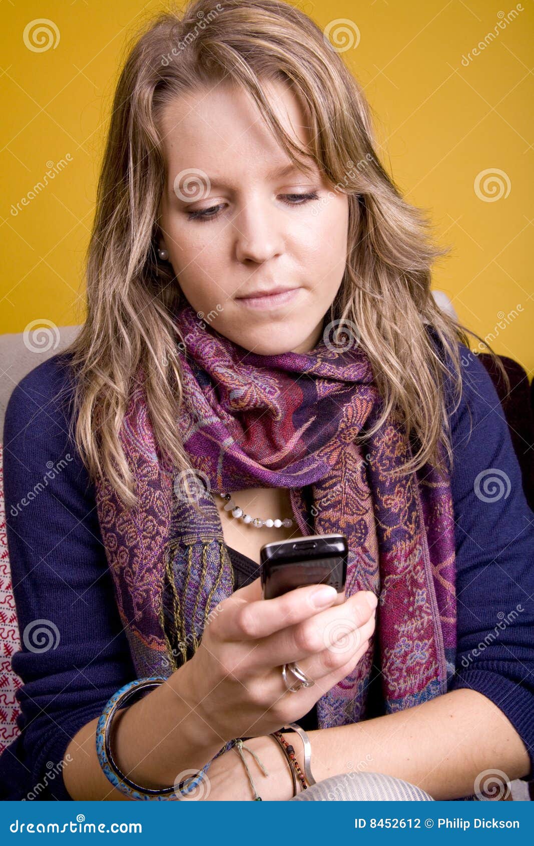 Woman texting stock photo. Image of caucasian, phoning - 8452612