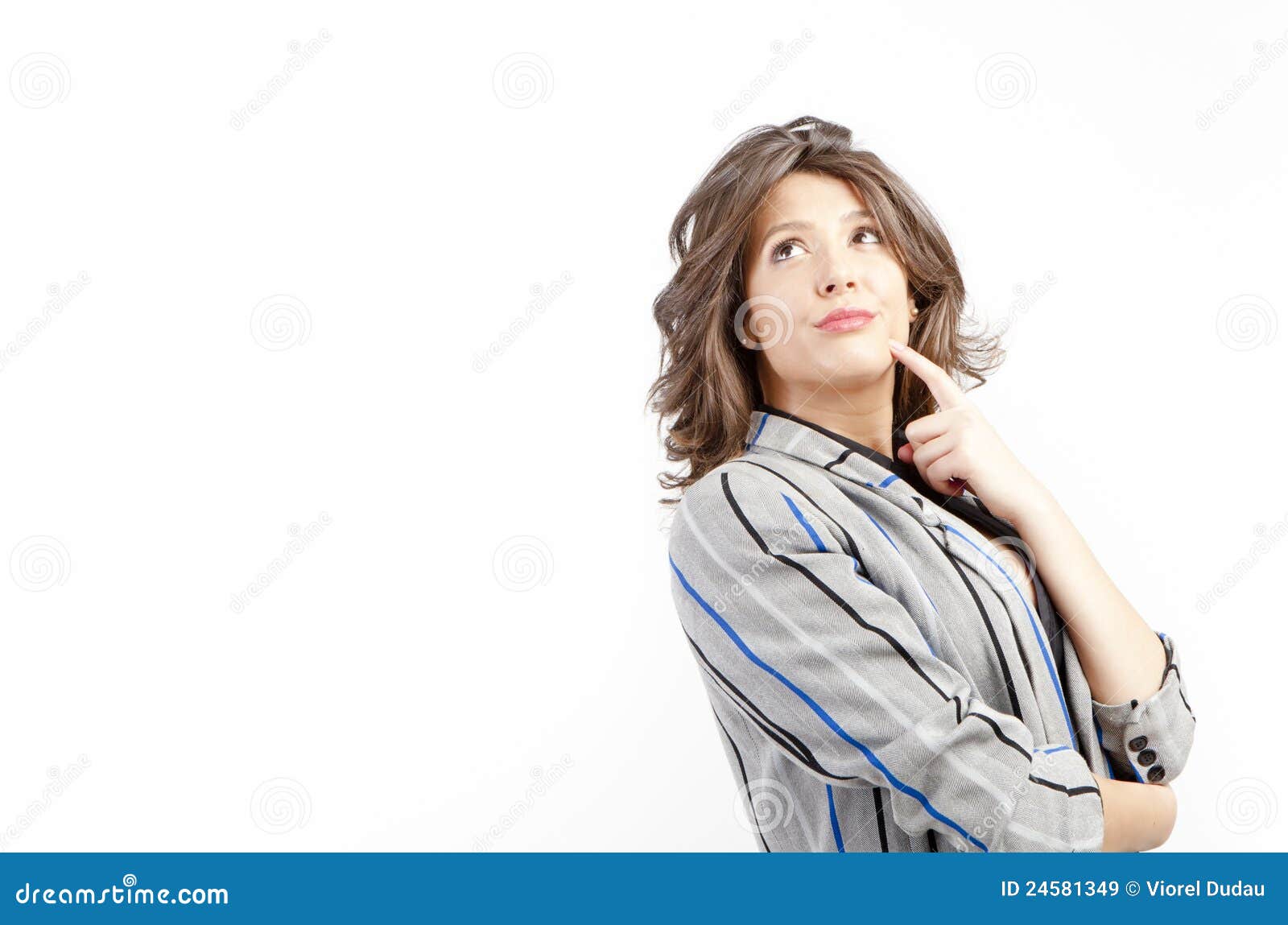Woman thinking stock image. Image of attractive, woman - 24581349