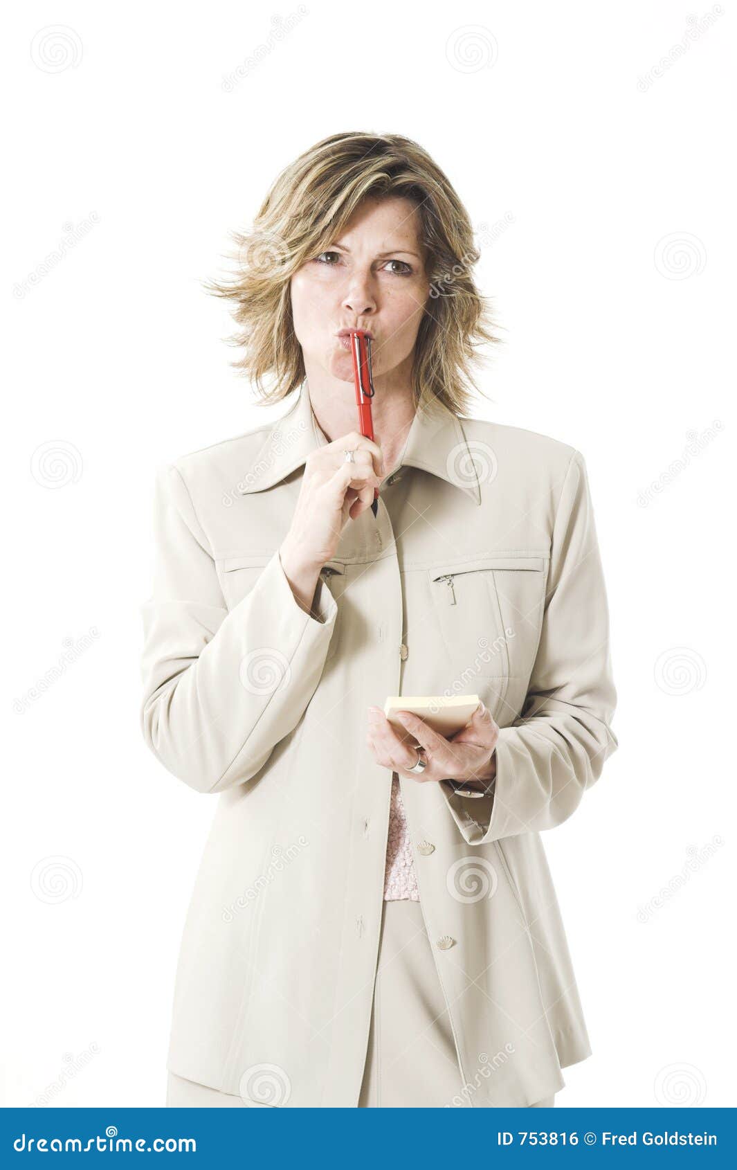 Woman thinking stock photo. Image of businesswoman, eyes - 753816