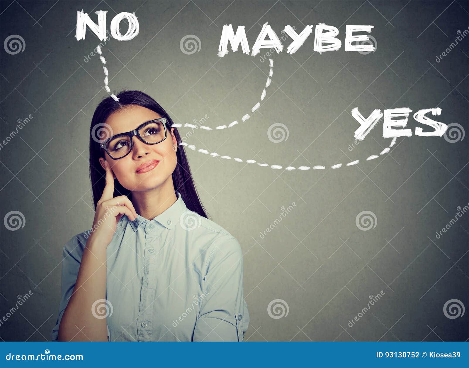 Woman Thinking Making a Choice Has Doubts Stock Photo - Image of ... Woman Thinking Making a Choice Has Doubts Stock Photo - Image of ...