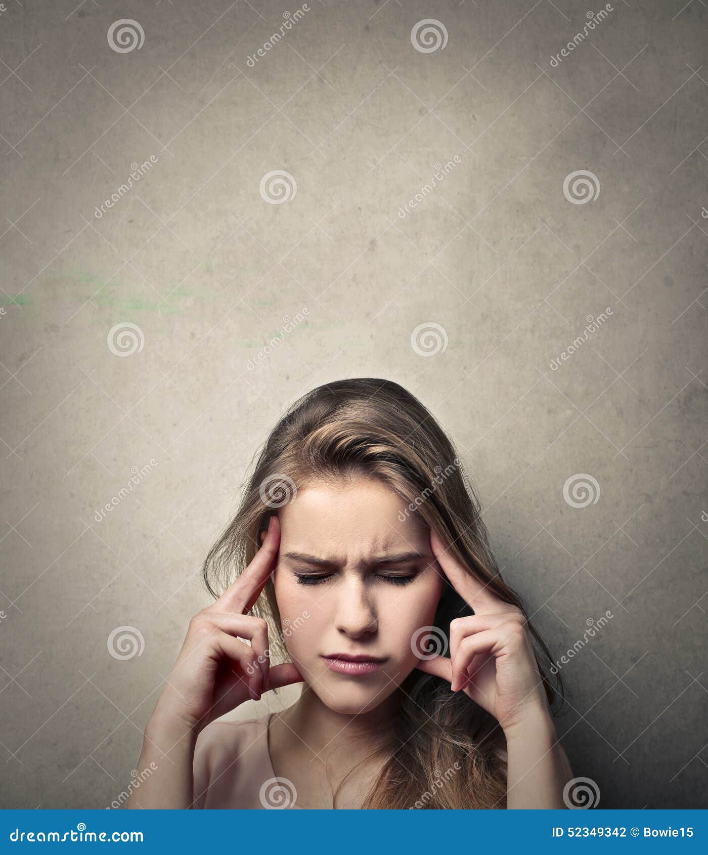 Woman thinking stock photo. Image of texture, think, concept - 52349342