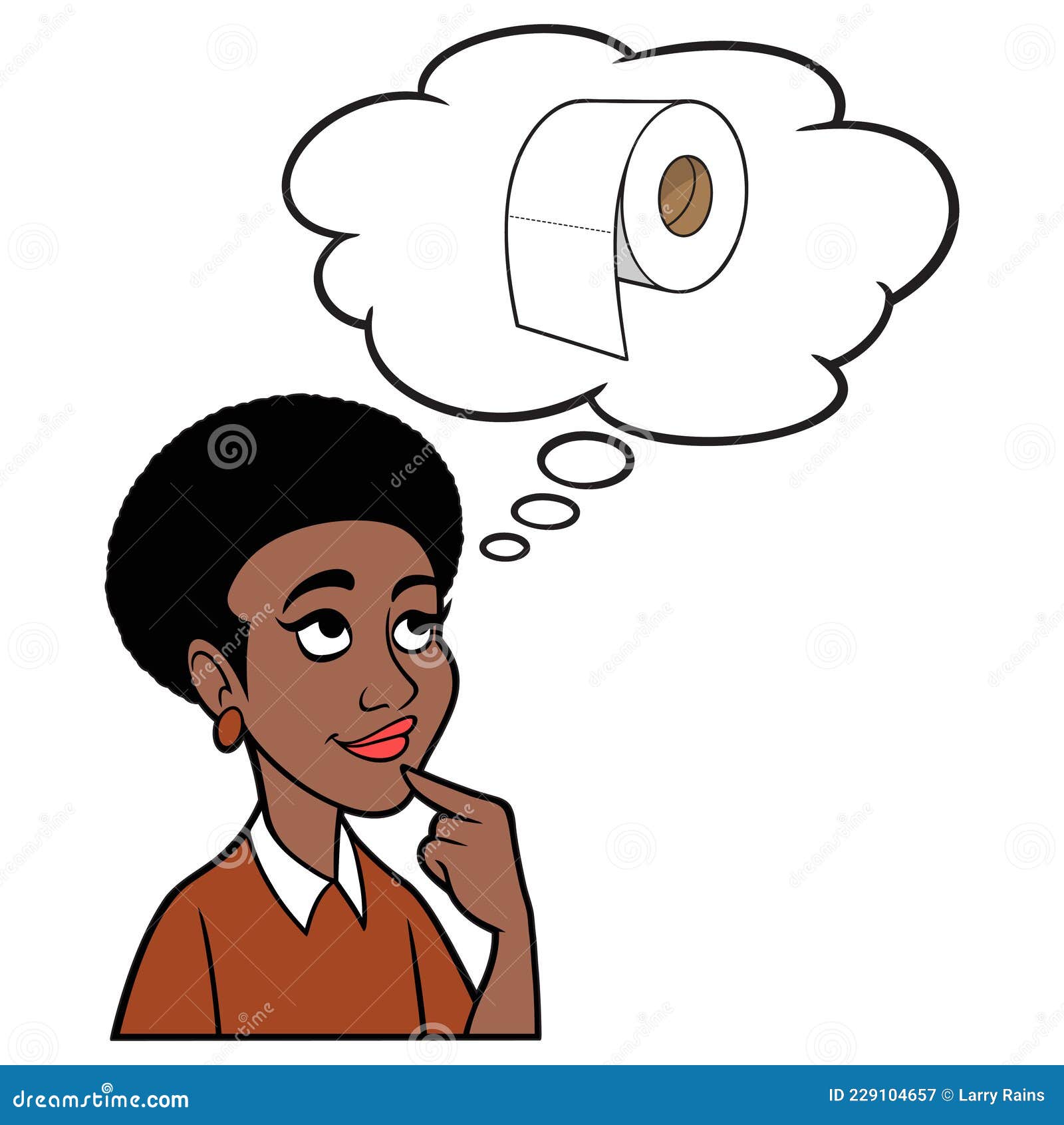 Thinking Man On Toilet Silhouette Cartoon Vector | CartoonDealer.com ...