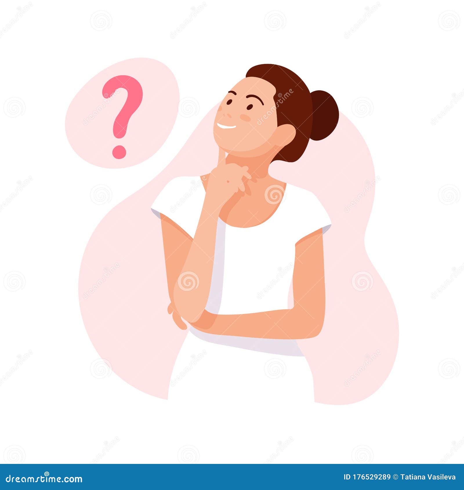 Woman Thinks. Question. Thinking Girl Concept. Girl Solves a Problem ... Woman Thinks. Question. Thinking Girl Concept. Girl Solves a Problem ...